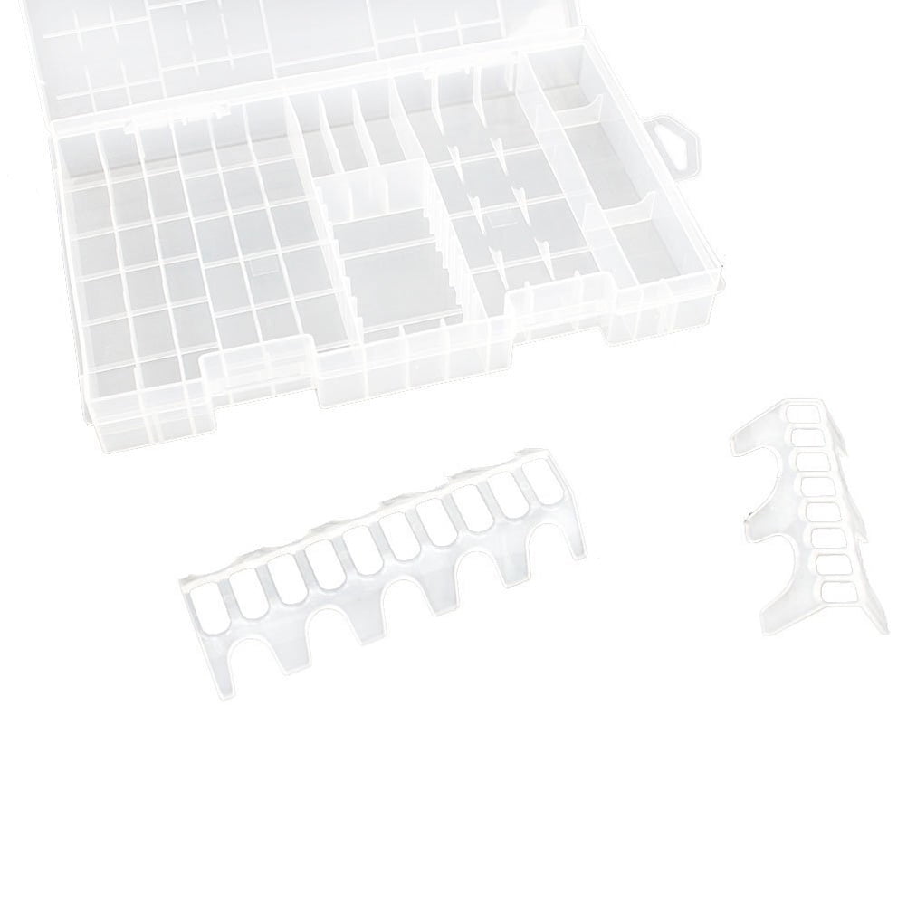 Masteelf Portable AAA AA 9V Battery Holder Hard Plastic Battery Storage ...