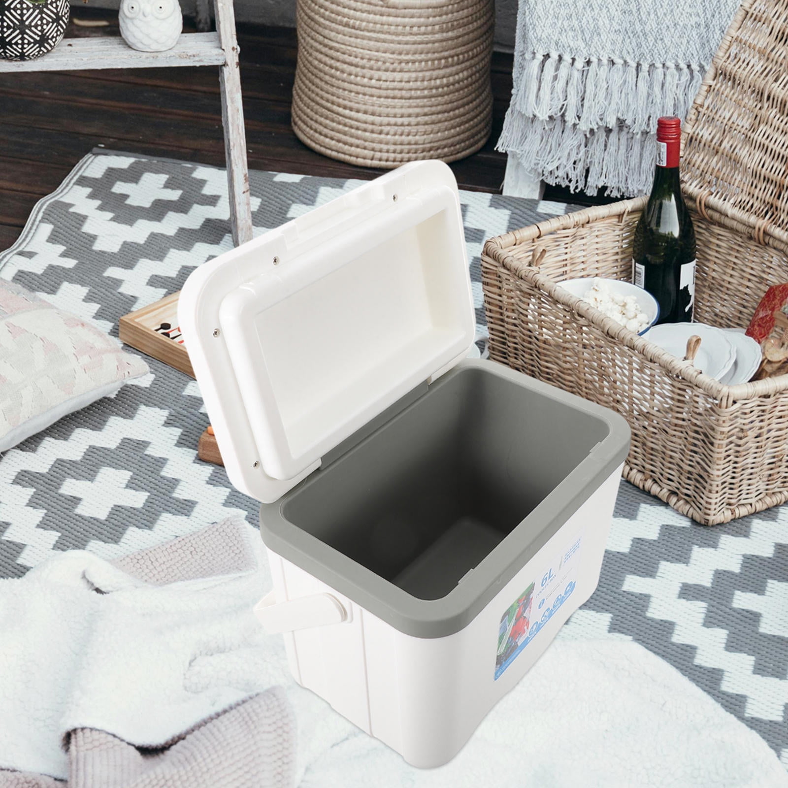 Masteelf Portable Cooler Picnic Case Outdoor Thermal Food Box Camping Cooler Container Outdoor ...