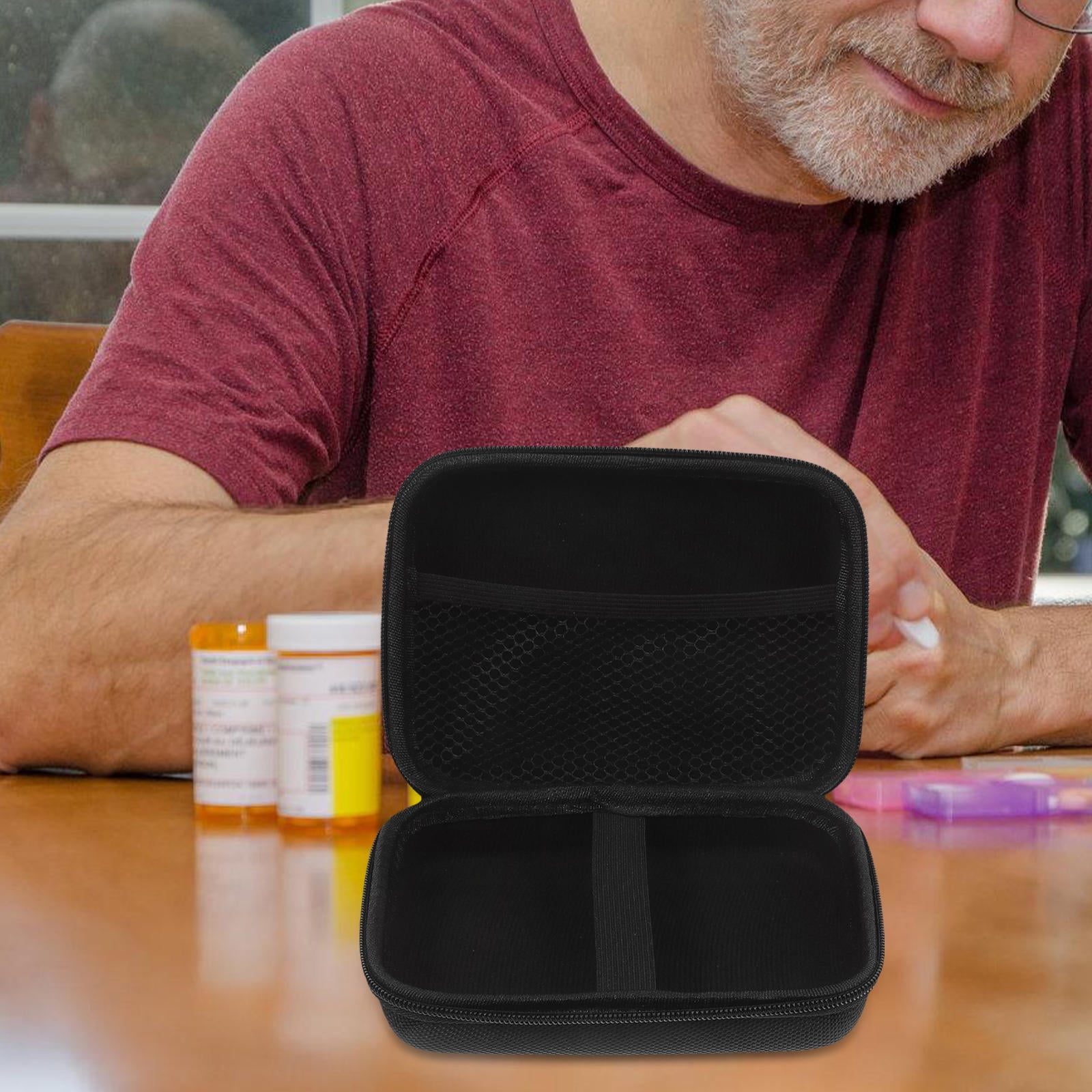 Masteelf Portable Protective Carrying Case For Glucose Meter Diabetes ...