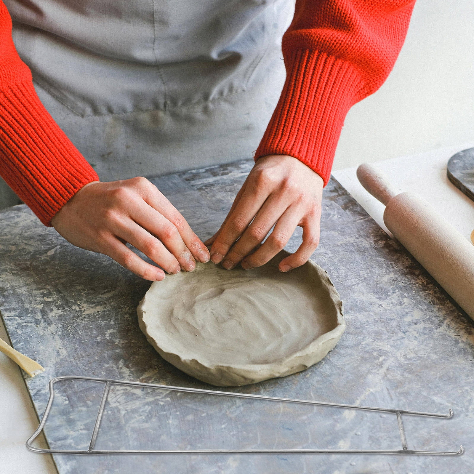 Masteelf Pottery Clay Glaze Clamps Stainless Steel Pottery Tool Clip ...