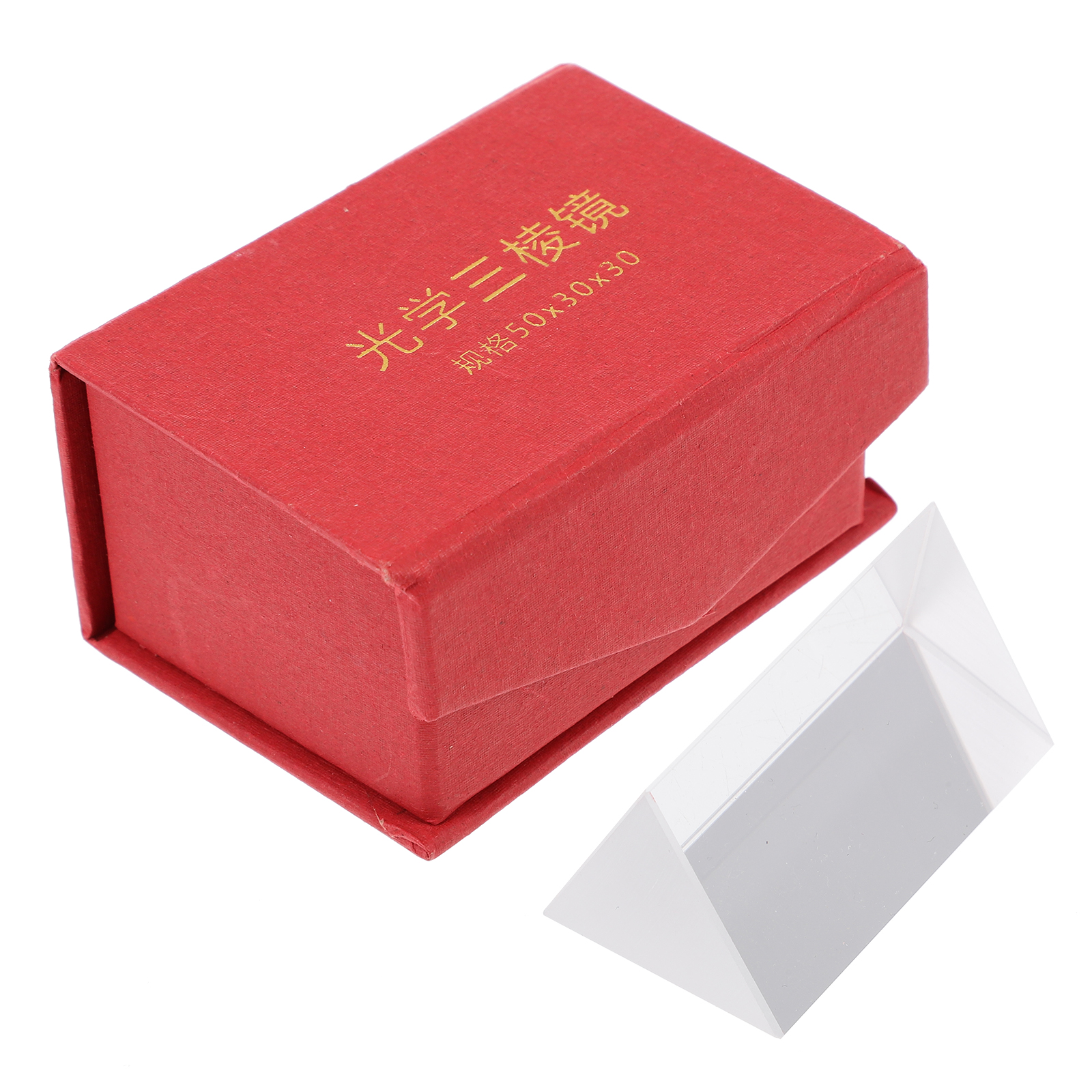 Masteelf Prism Optical Experiment Prisms Equipment Triangular Spectrum ...