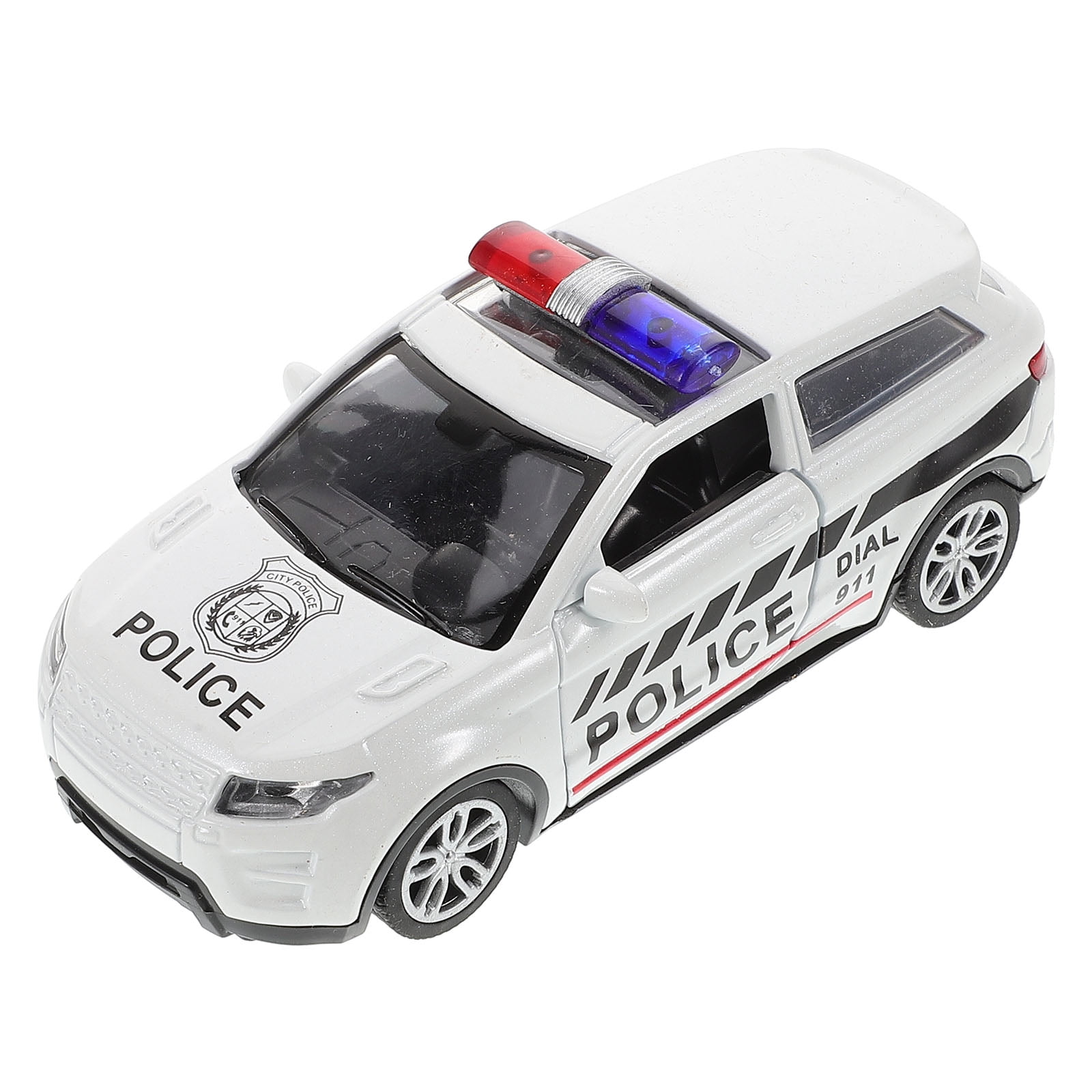 Masteelf Pull Back Police Truck Realistic 1:32 Metal Police Car Toy ...