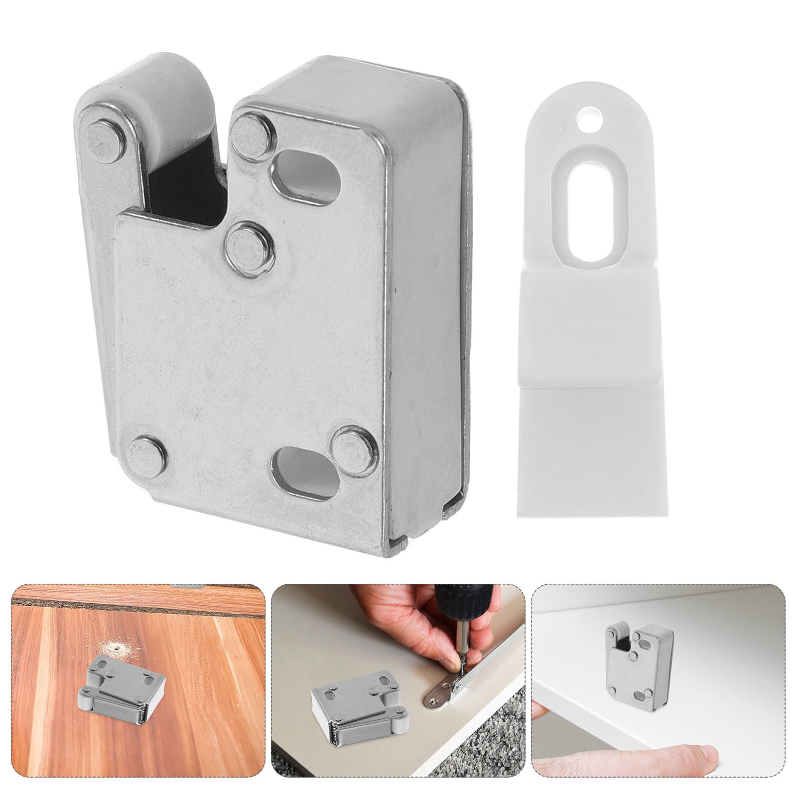 Masteelf Push to Open Door Catch with Self Rebounding Design for Closet ...