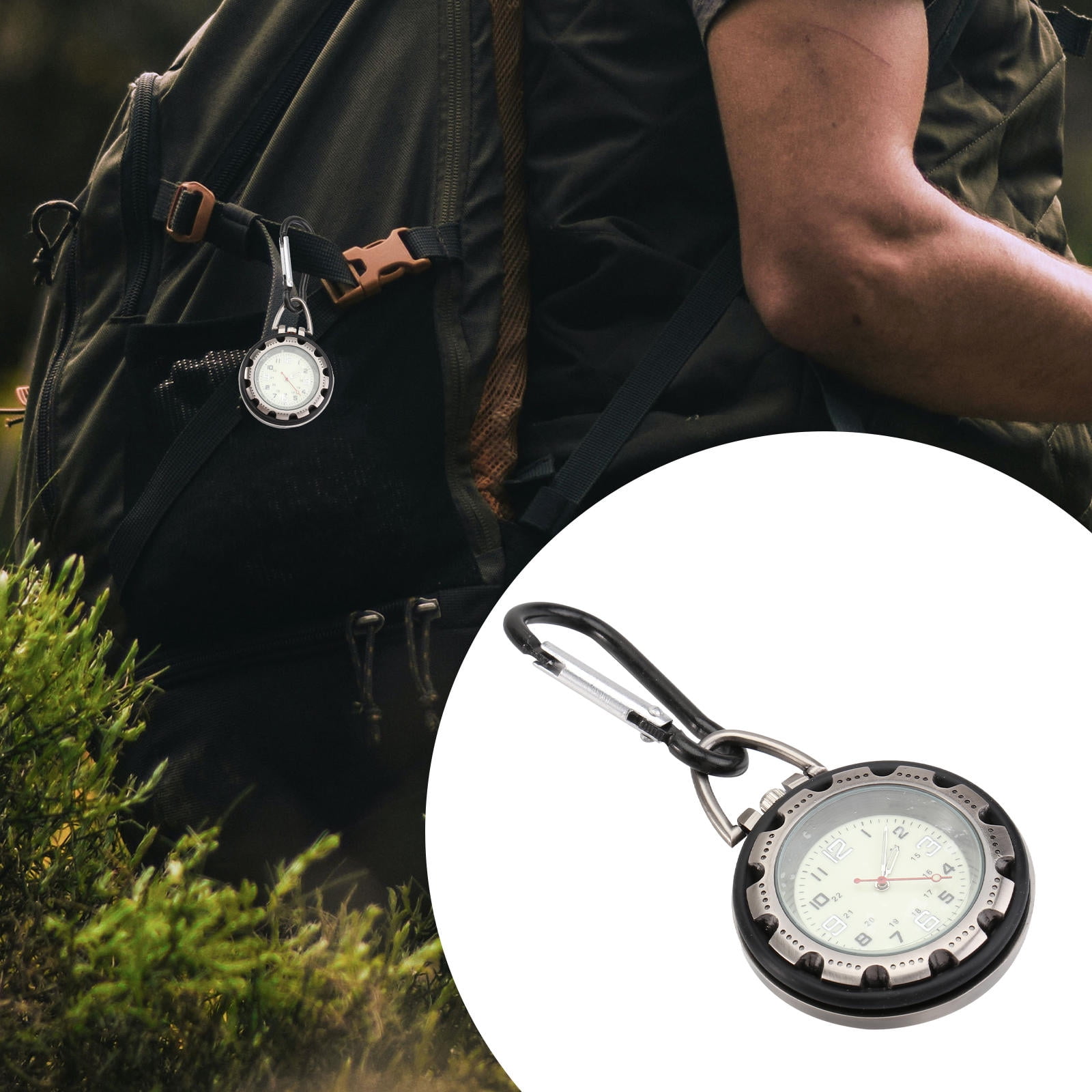 Masteelf Quartz Clipon Watch with Fluorescence Dial for Mountaineering ...