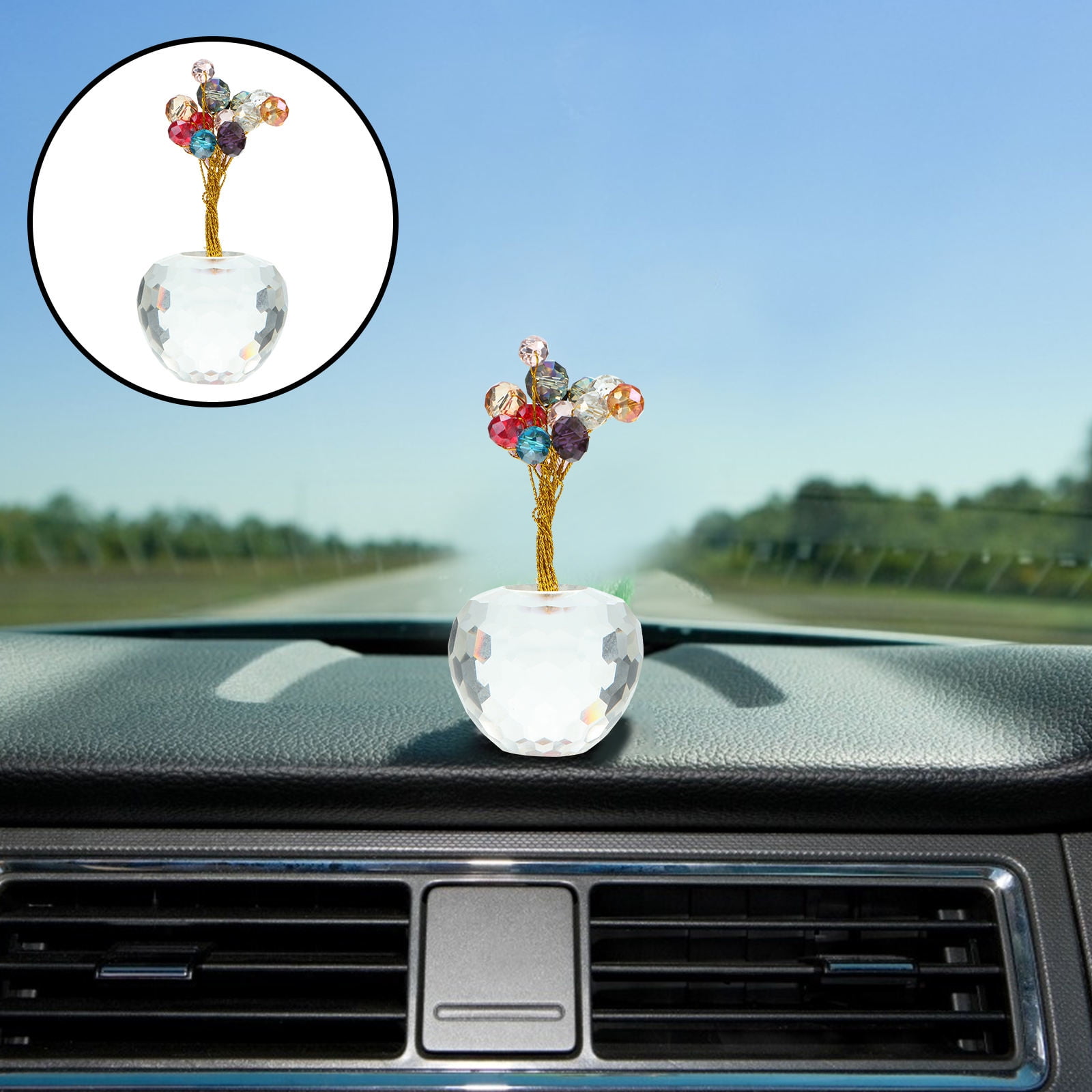 Masteelf Quartz Lucky Fruit Decoration Dashboard Work Office - Walmart.com