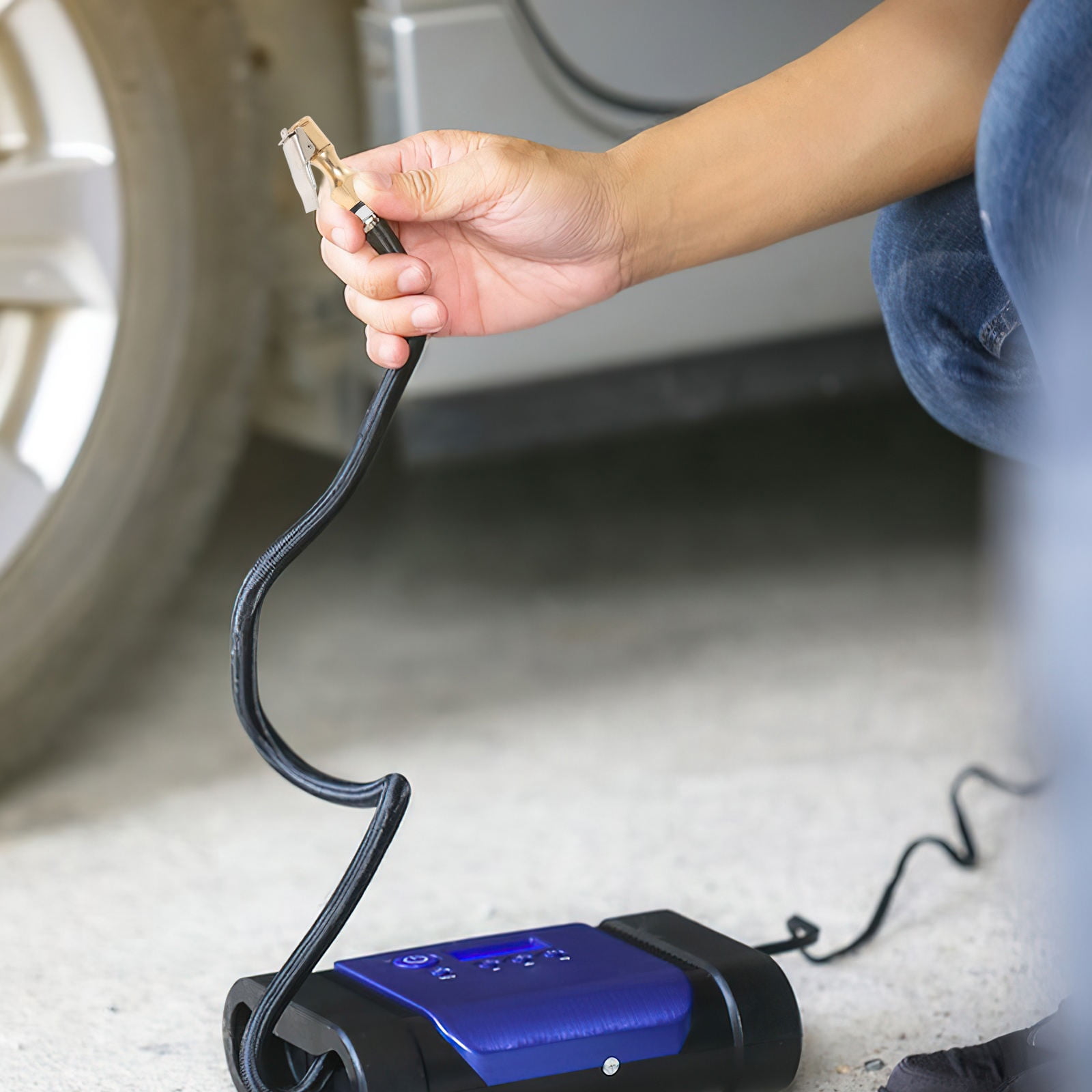 Masteelf Quick Connect Air Chuck Tire Inflation Fitting Adapter Heavy ...