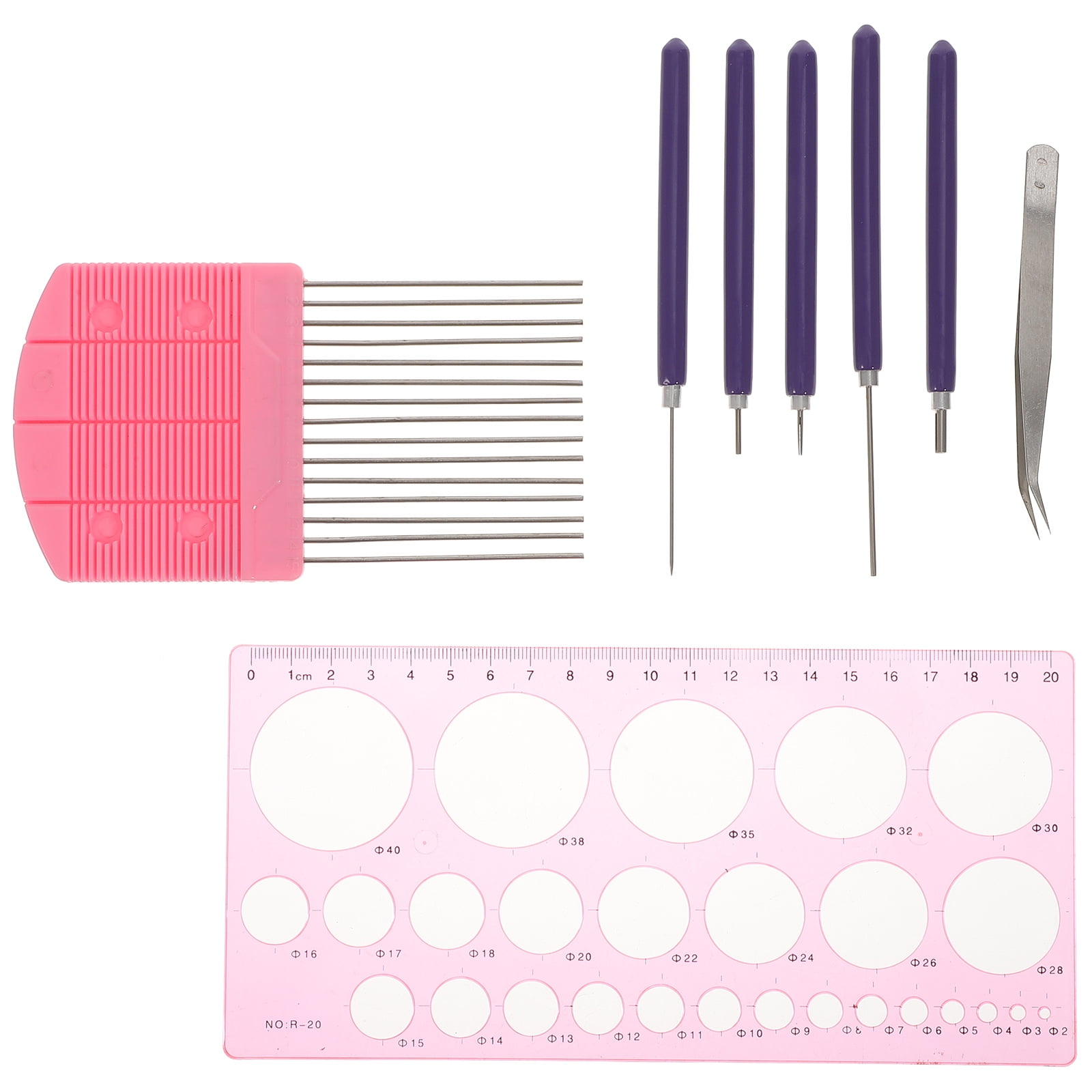 Masteelf Quilling Paper Set with Stainless Steel Tools and Plastic Pen ...