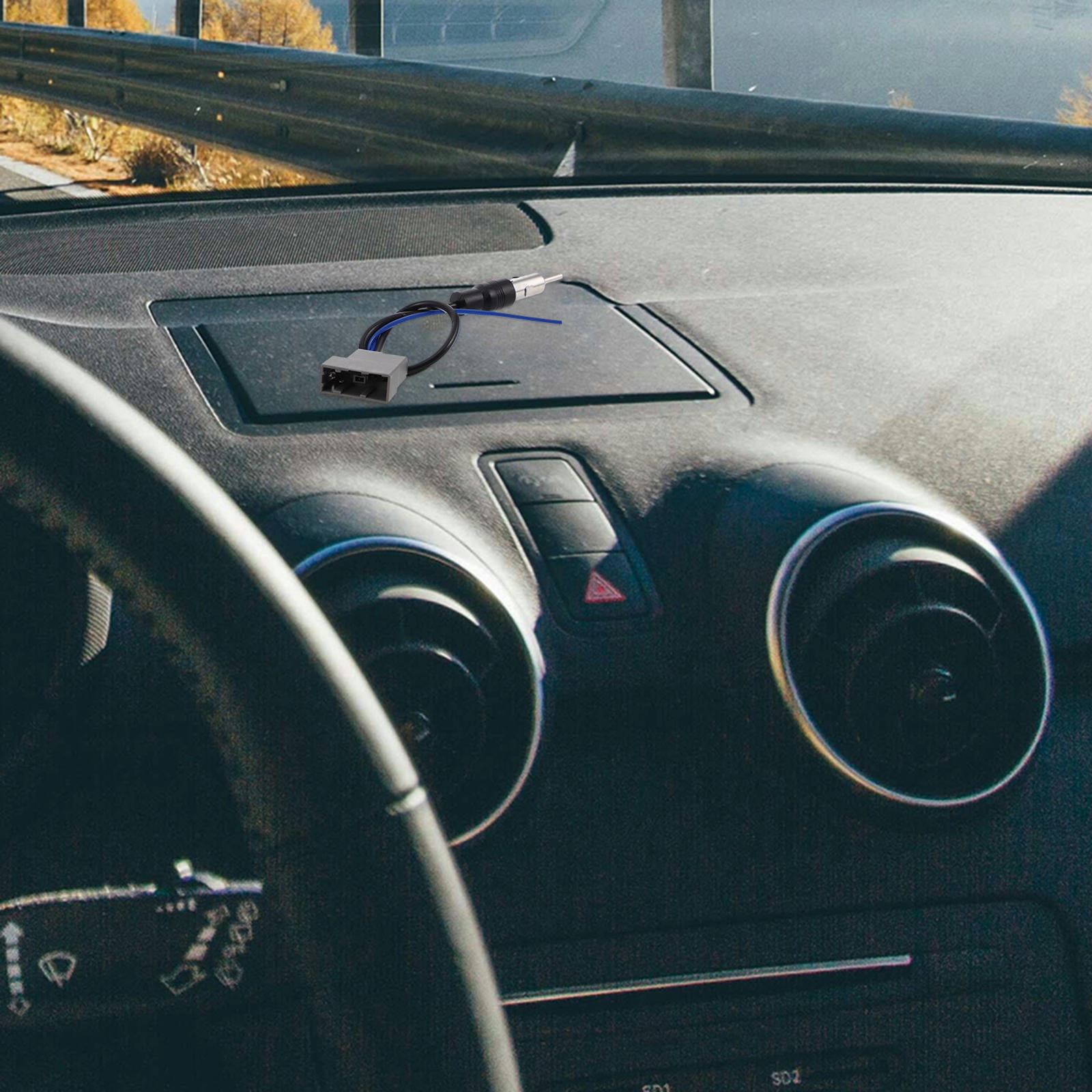 Masteelf Radio Wire Harness Connectors Car Stereo Antenna Adapter Plug ...