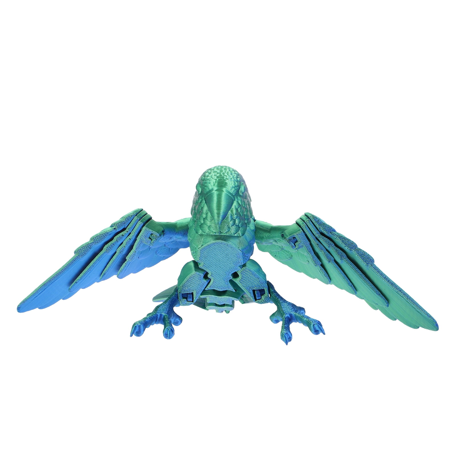 Masteelf Realistic 3D Printed Parrot Figurine Cute Bird Model Flexible ...