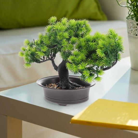 Masteelf Realistic Artificial Pine Tree Adornment Fake Potted Plant ...