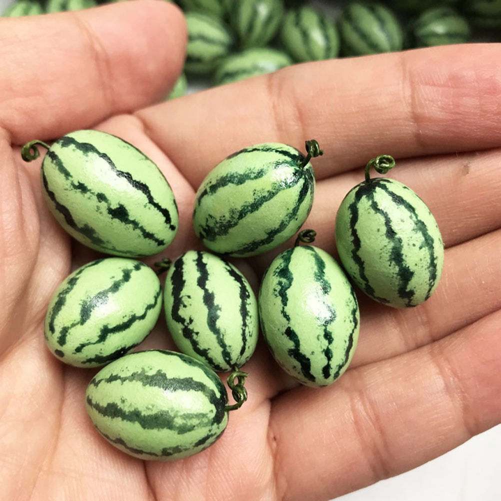 Masteelf Realistic Miniature Toy Watermelon Decor for Kids Playing ...