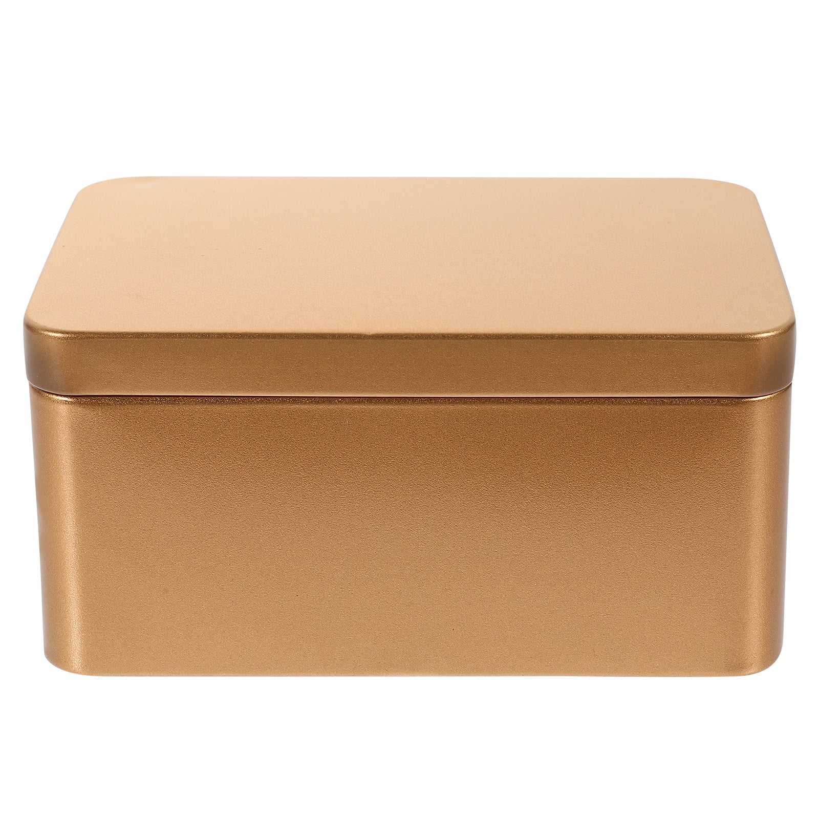 Masteelf Rectangular Metal Tin Box with Lids Tinplate Boxes Tea Tin ...