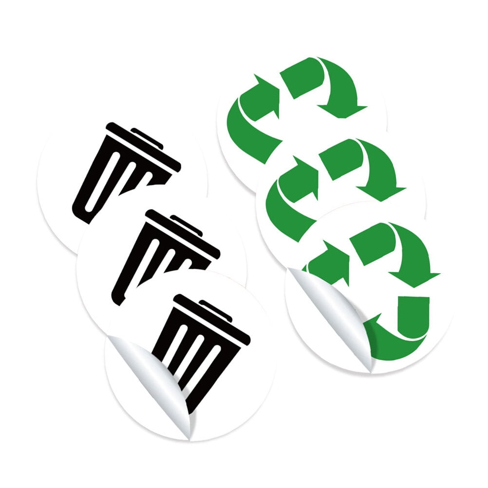 Masteelf Recycle Sticker for Trash Can Garbage Classification Label ...