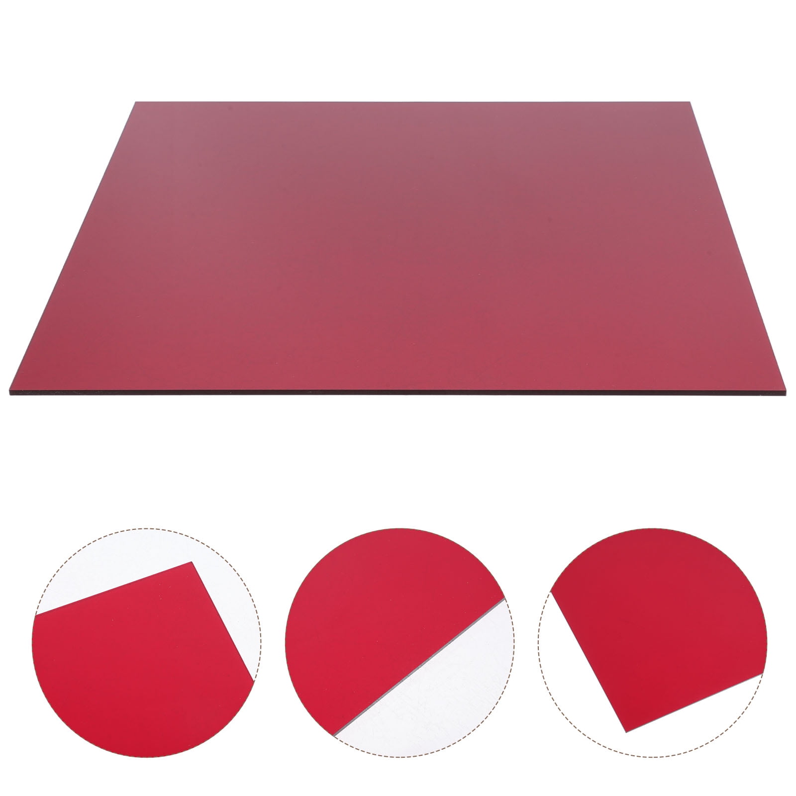 Masteelf Red Acrylic Sheet for Office Use High Transparency and Semi ...