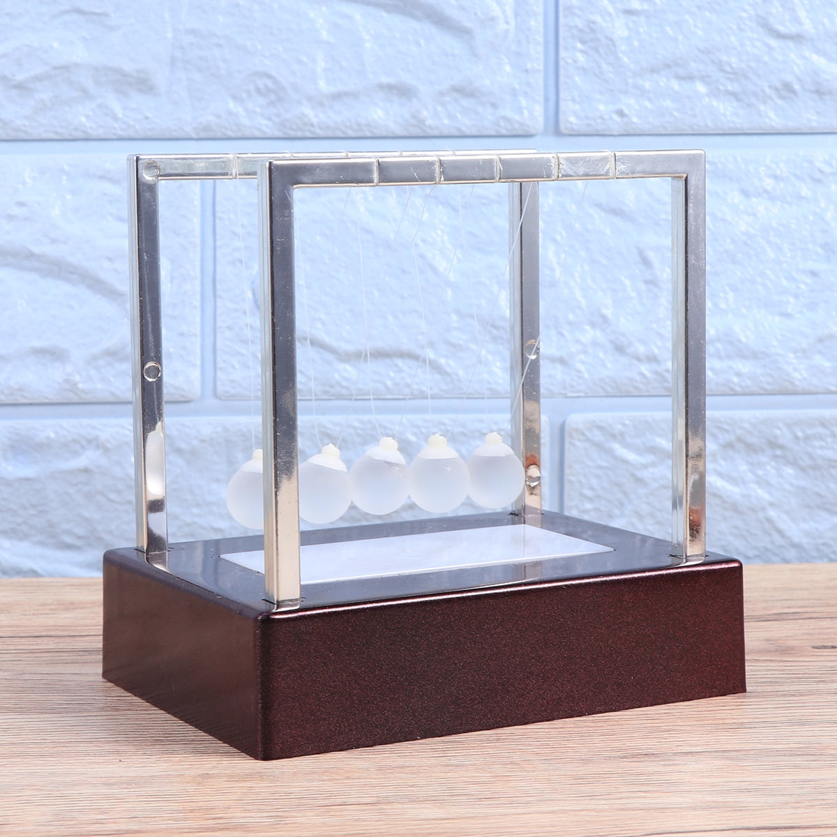 Masteelf Red Color Changing Newton's Cradle with LED Glass Balls for ...