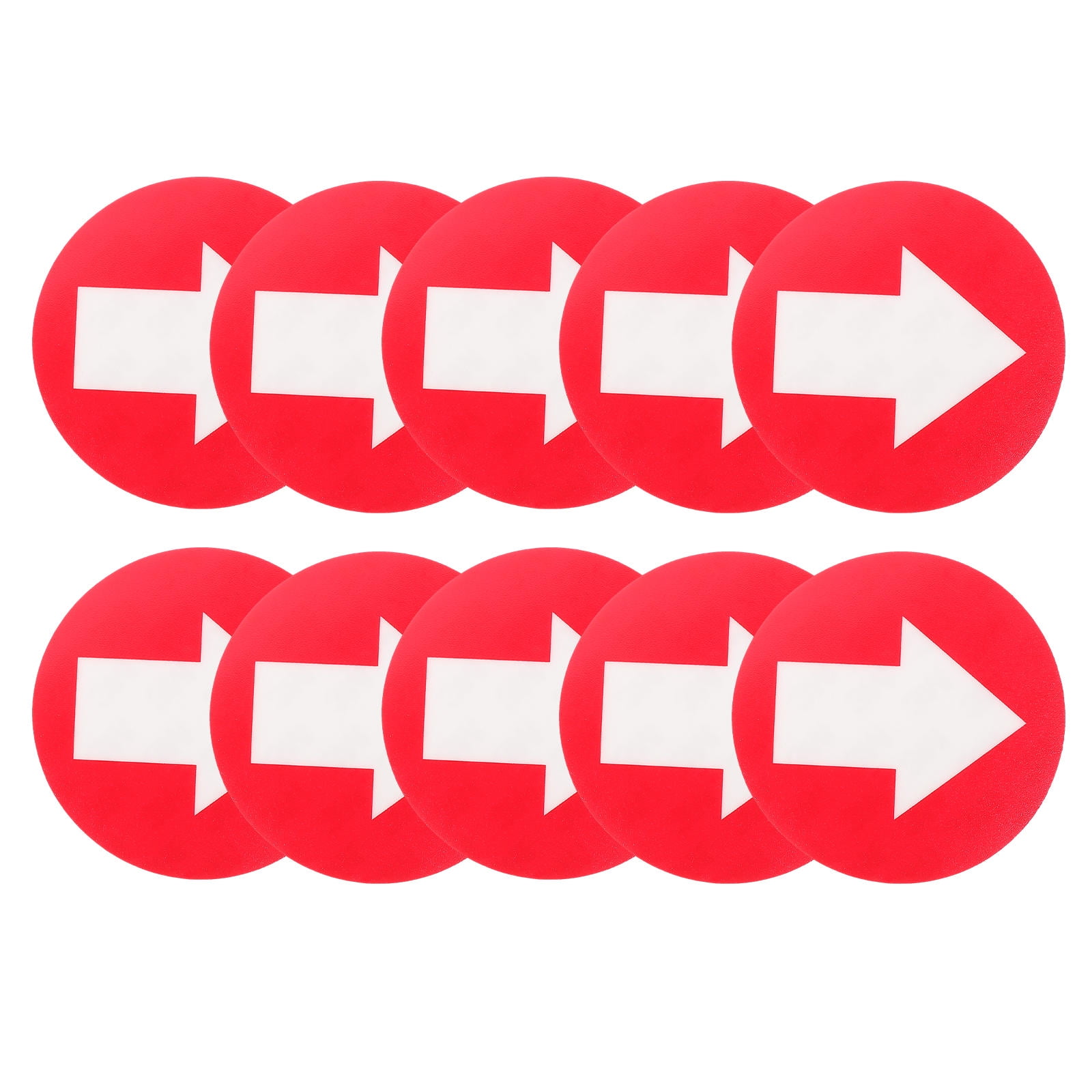 Masteelf Reflective Arrow Direction Signs for Car in Red PVC Material ...