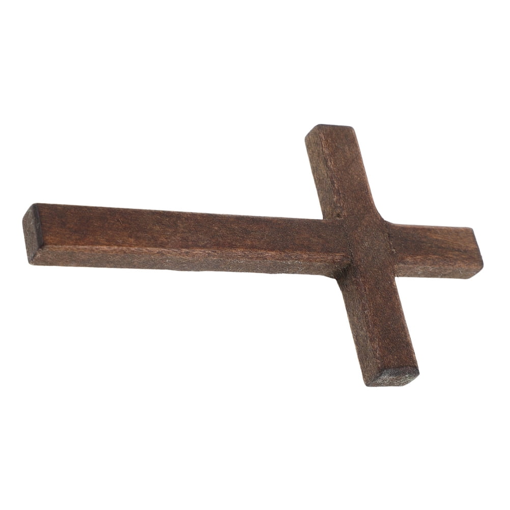 Masteelf Religious Mini Wooden Cross Dollhouse Church Scene Cross Small ...