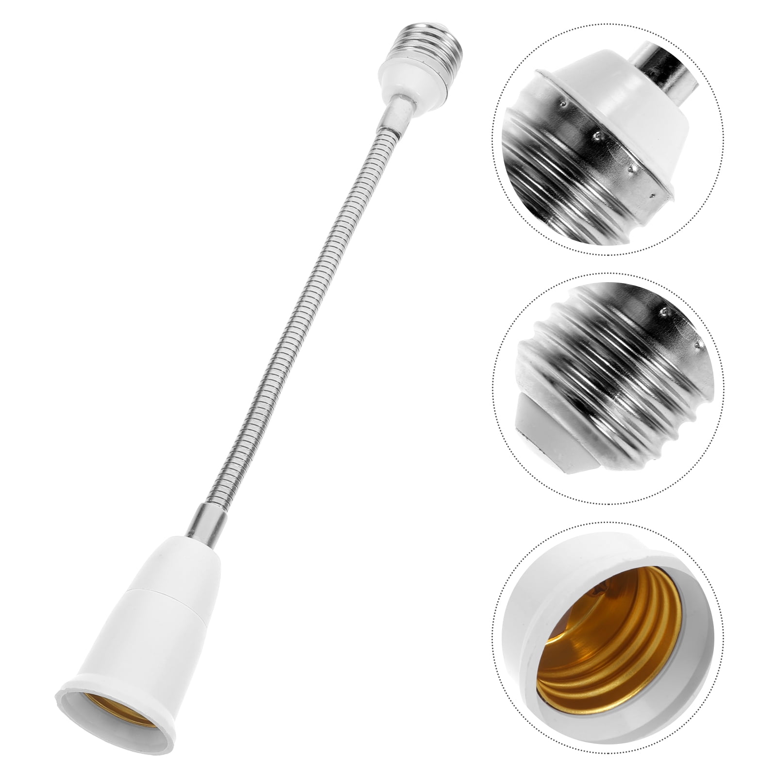 Masteelf Replacement E27 To E27 Light Bulb Socket Converter Flexible ...