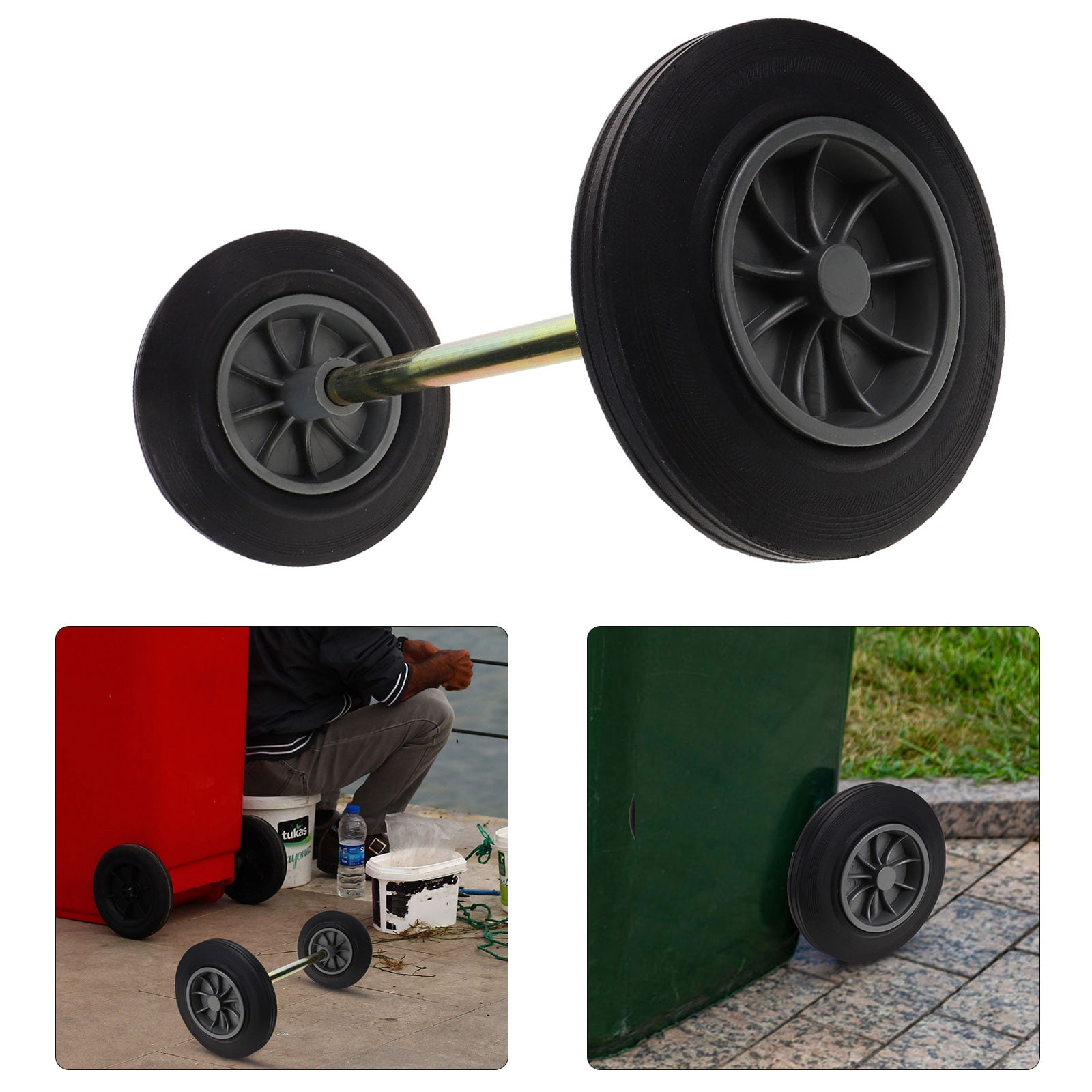 Masteelf Replacement Wheel for Garbage Can Gallon Bin Compactor ...