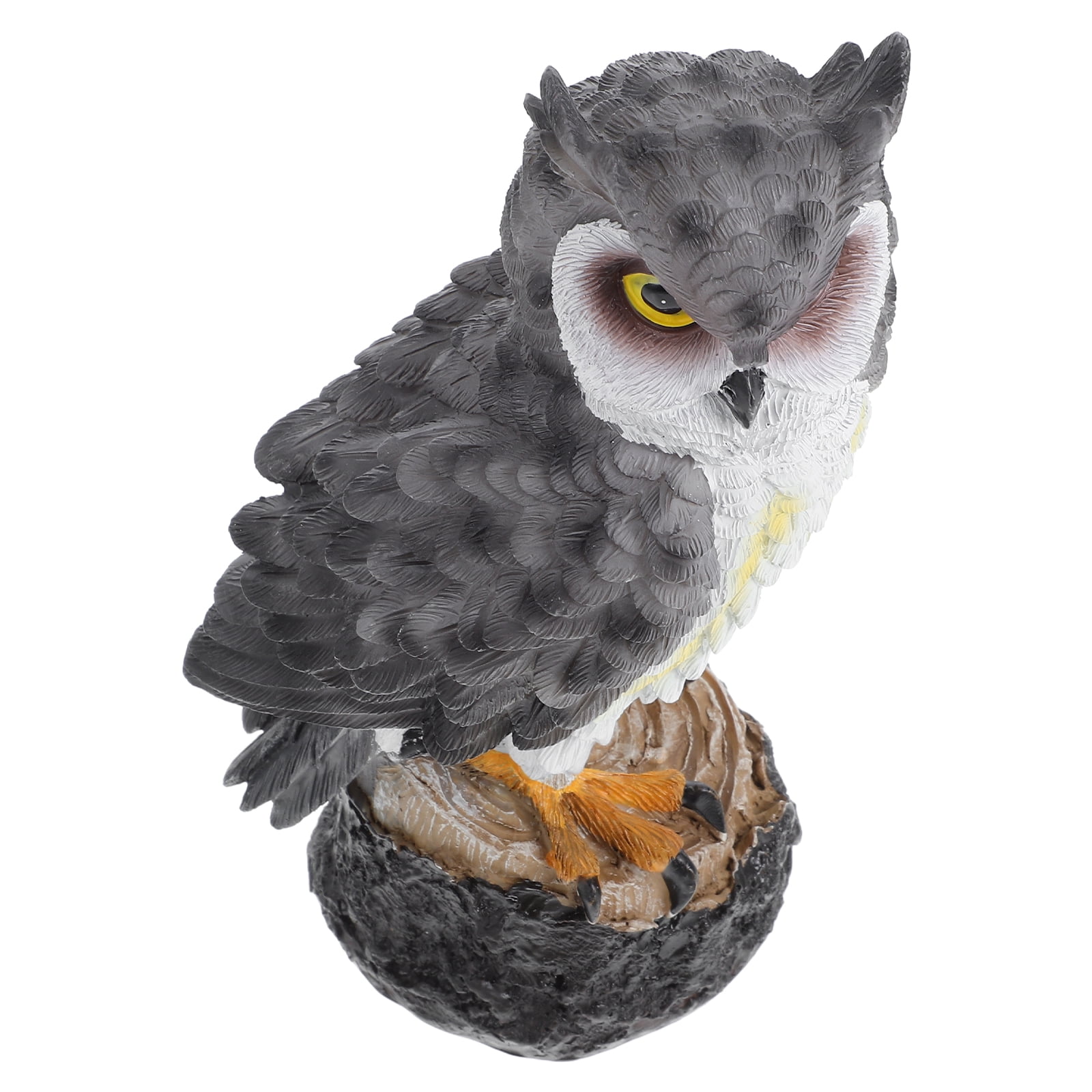 Masteelf Resin Fake Owl Statue Realistic Owl Figurine Owl Sculpture ...