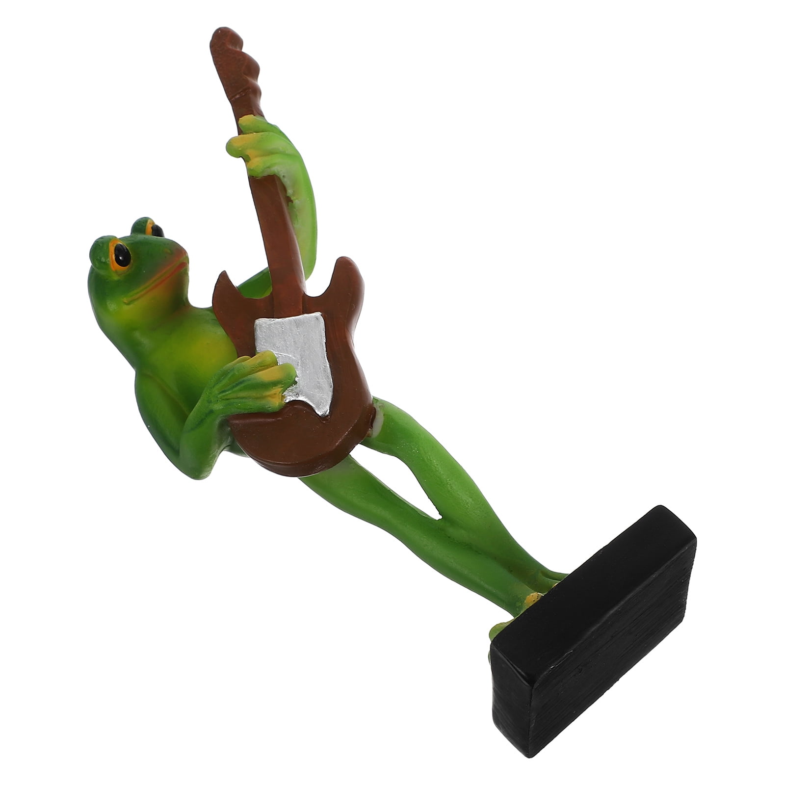 Masteelf Resin Frog Musician Sculpture Cute Frog Figurine Funny Frog ...