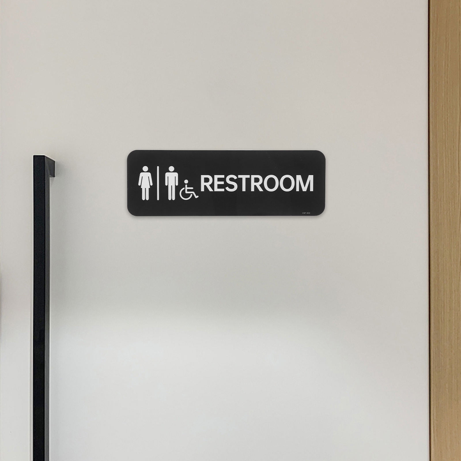 Masteelf Restroom Sign Self Adhesive Bathroom Sign Restroom Guiding ...