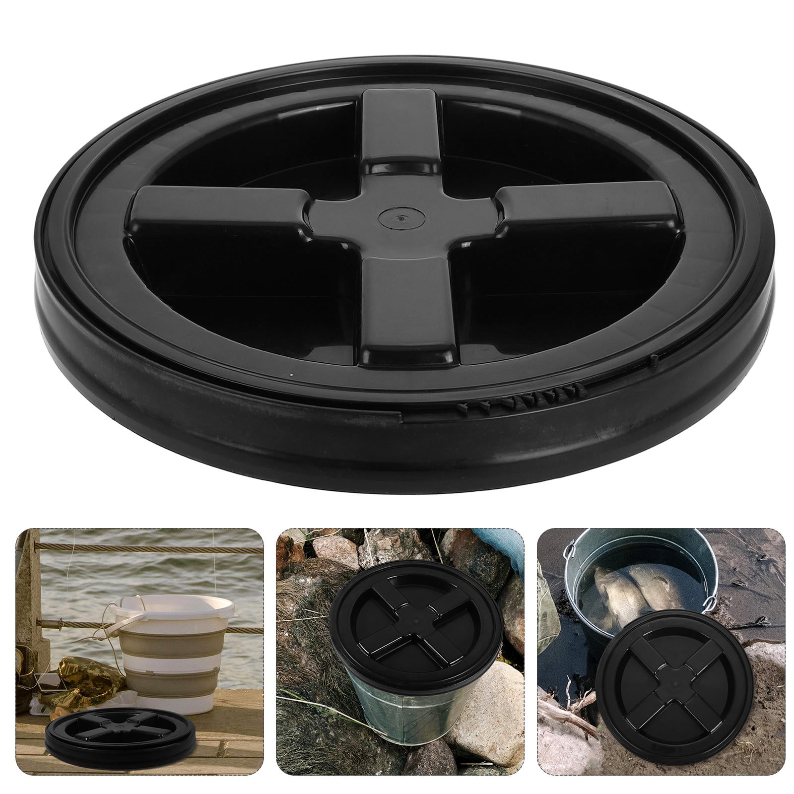 Masteelf Reusable Gallon Water Jug Cap Plastic Storage Bucket Seal Lid ...