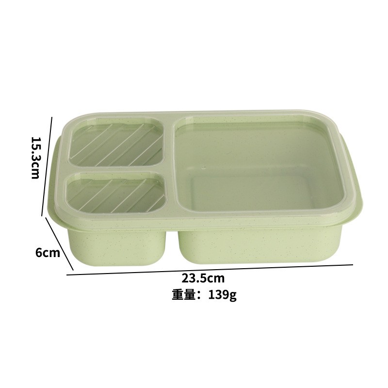 Masteelf Reusable Snack Container With 3 Divided Compartments Microwave ...
