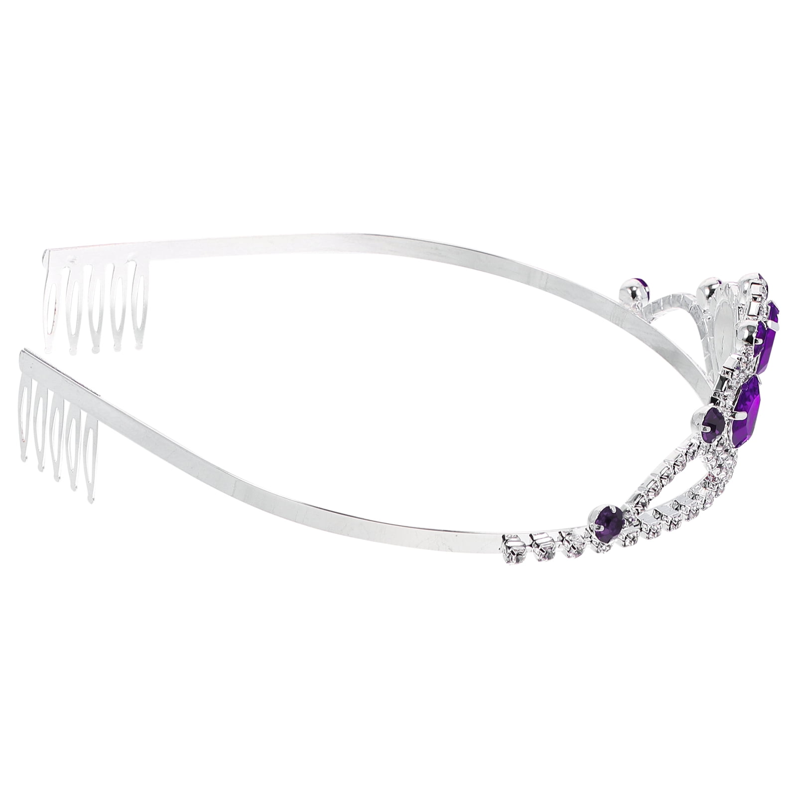 Masteelf Rhinestone Crown Headband Charming Headdress Banquet Child ...