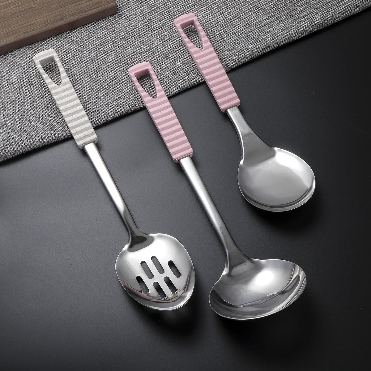 Masteelf Rice Scooper No Rust Cooker Spoon Stainless Steel Kitchenware ...