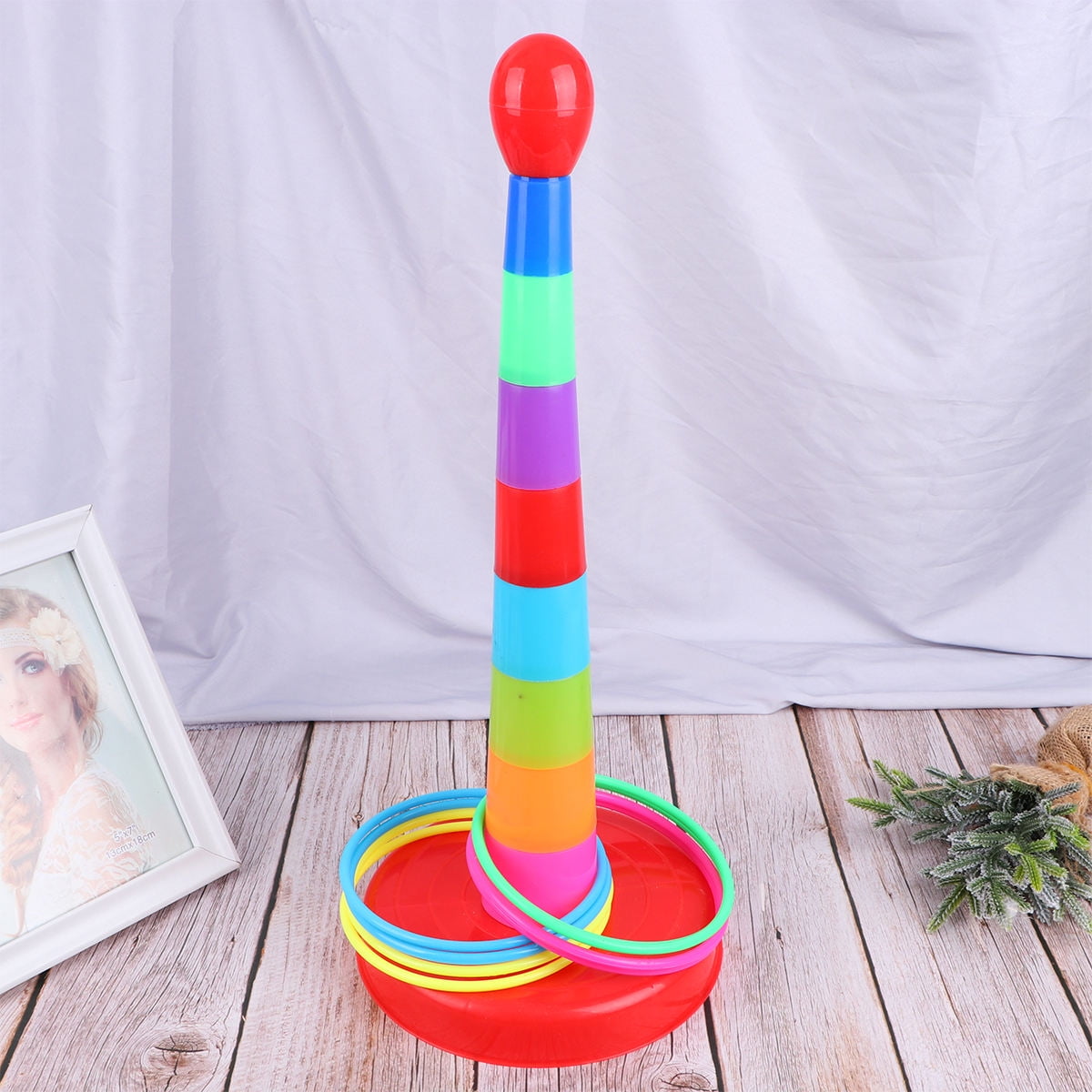 Masteelf Ring Toss Games for Kids Rainbow Circle Parent-child - Walmart.com
