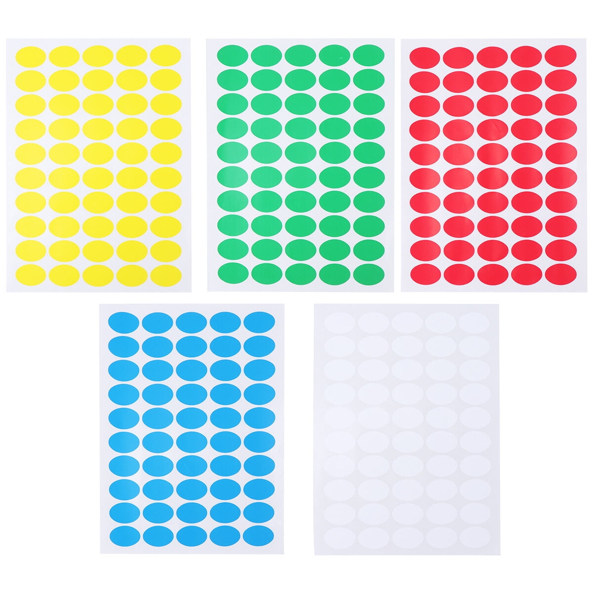 Masteelf Round Color Coding Circle Dot Labels Stickers 10 Sheets ( Red ...