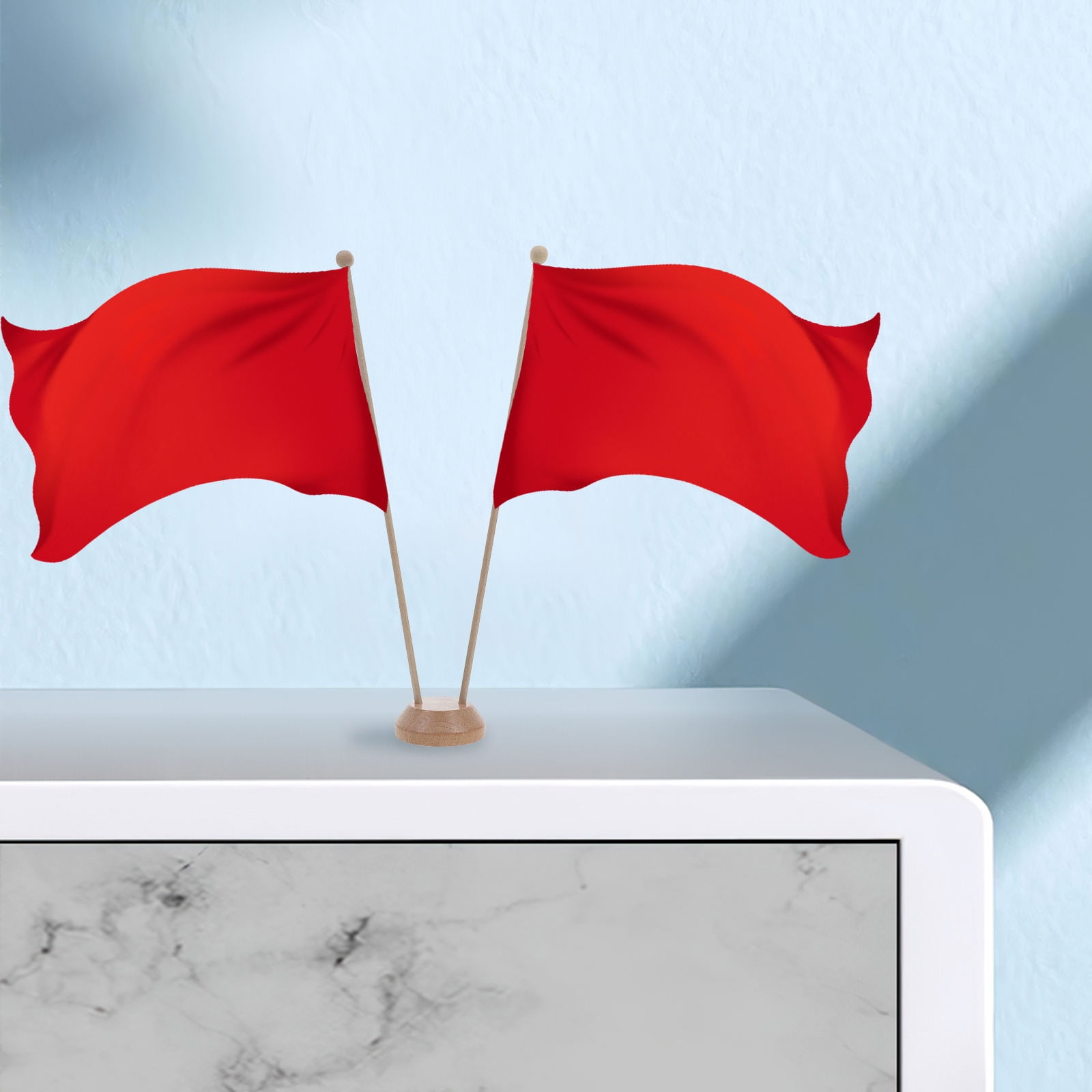 Masteelf Round Flagpole Base For Desk Table Top Flag Holder Stand ...