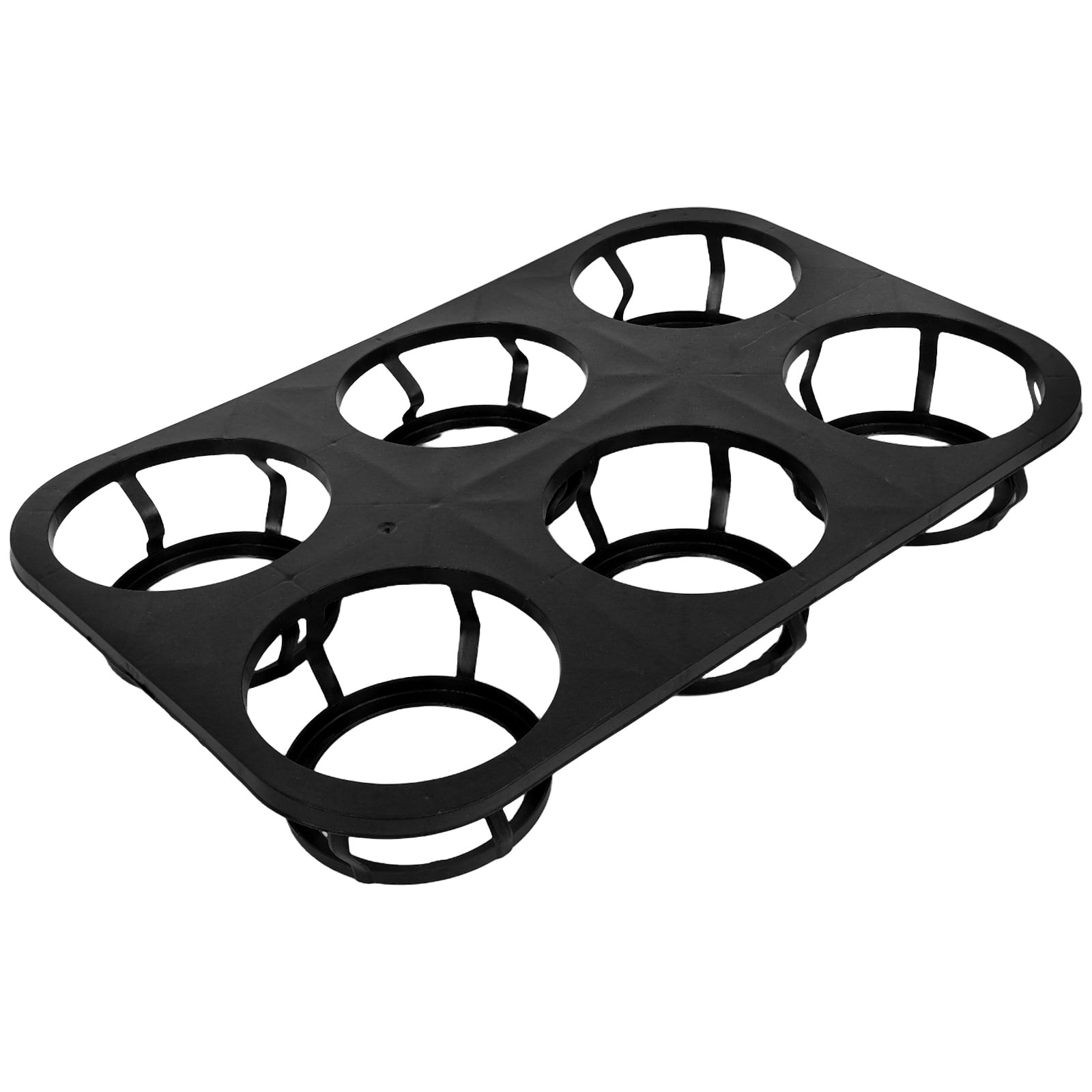Masteelf Round Nursery Pots Tray 6 Cell Plants Pot Carry Holder And ...