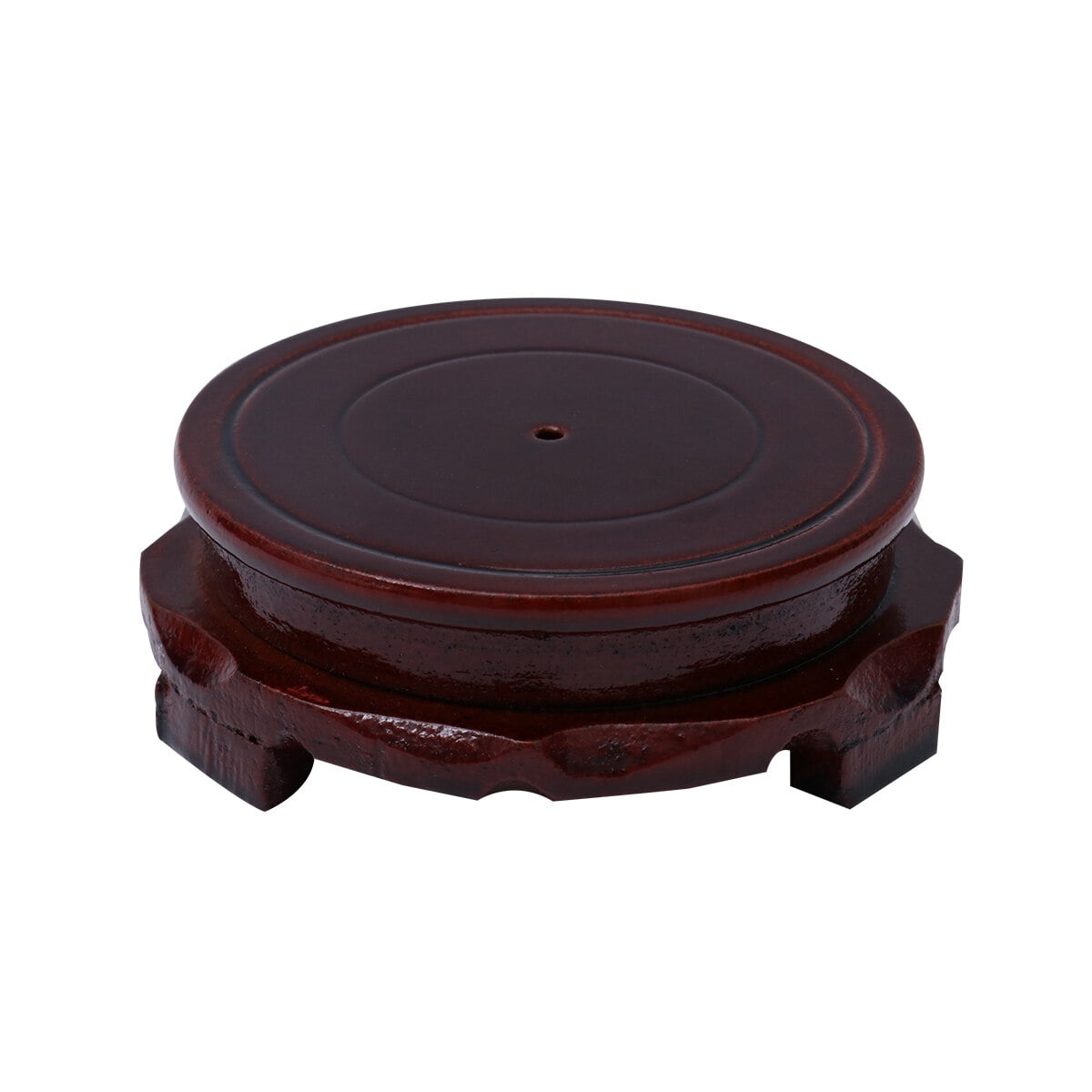 Masteelf Round Solid Wood Base Pallet Moisture Level Maintenance Tray ...