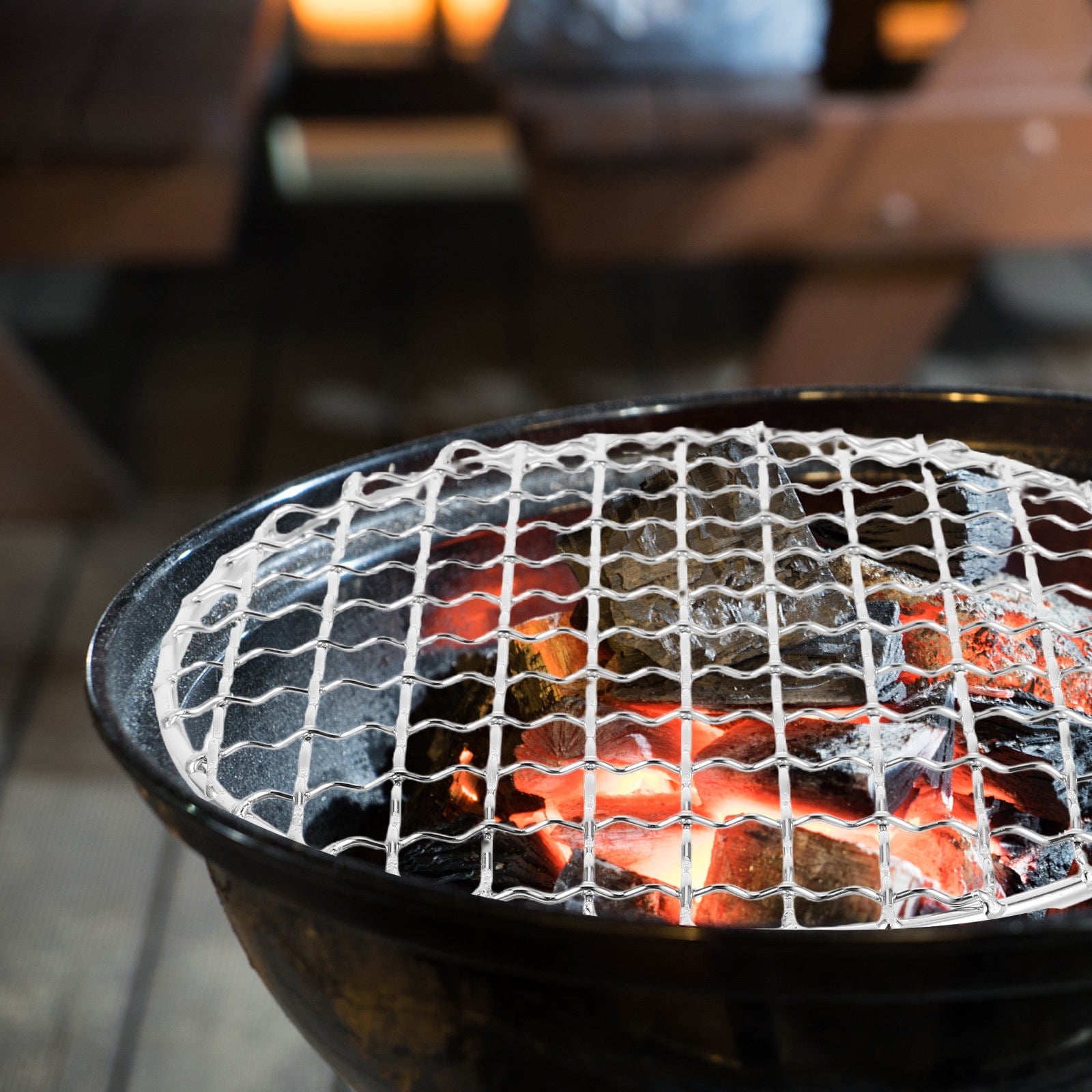 Masteelf Round Stainless Steel Grill Mesh Bbq Grill Mat Cooking Grate ...