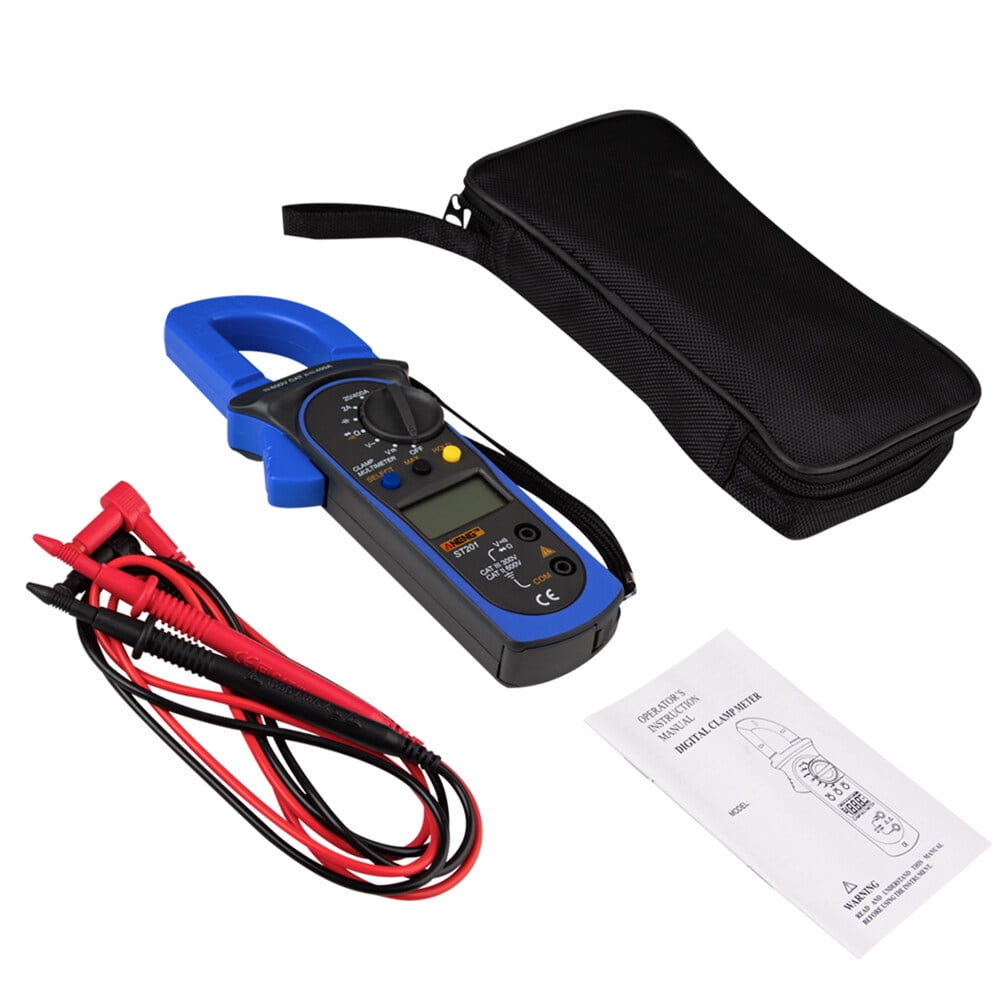 Masteelf ST201 Digital Clamp Multimeter Resistance Ohm Tester AC DC ...