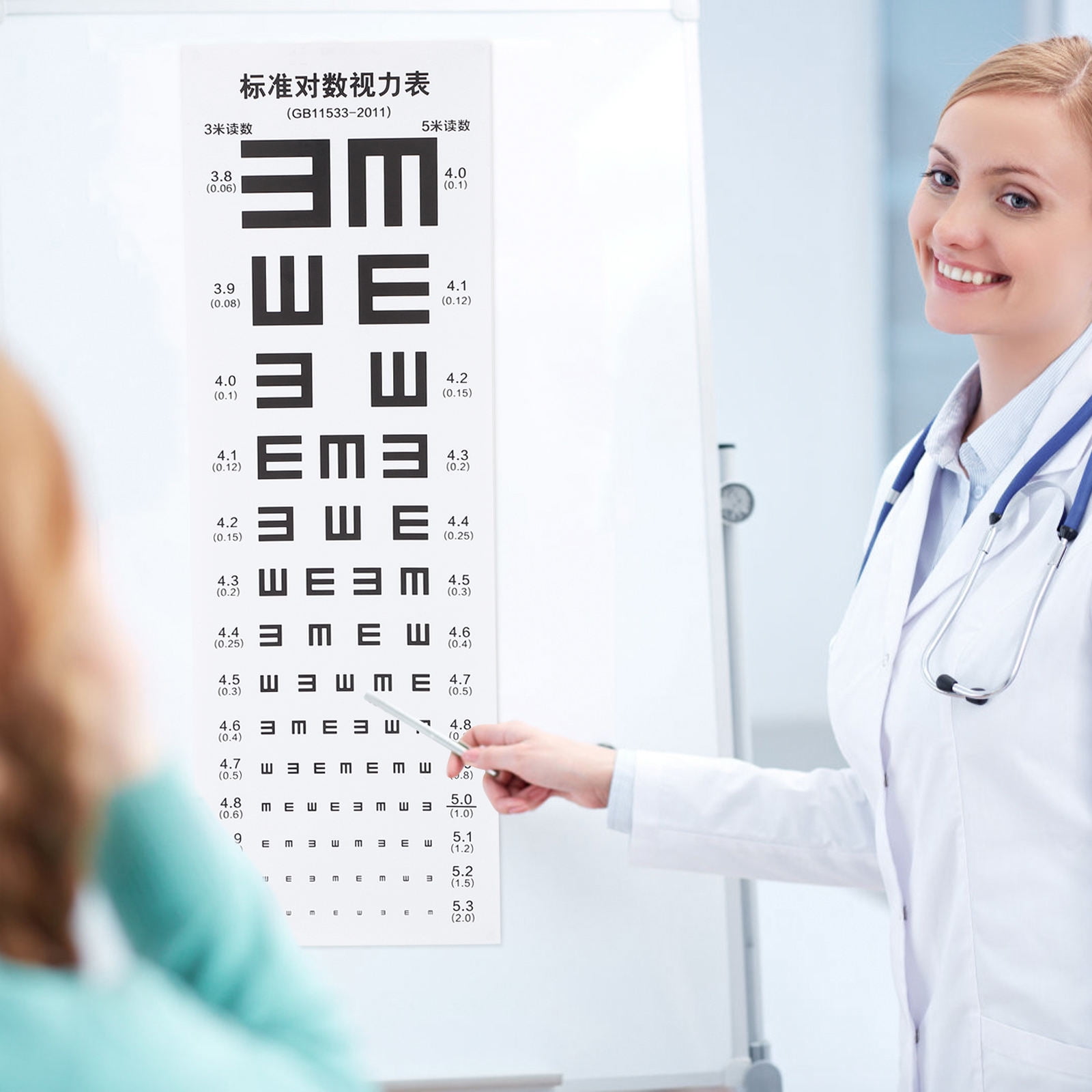 Masteelf School Visual Test Chart Eye Chart Wall Chart Standard Eye ...