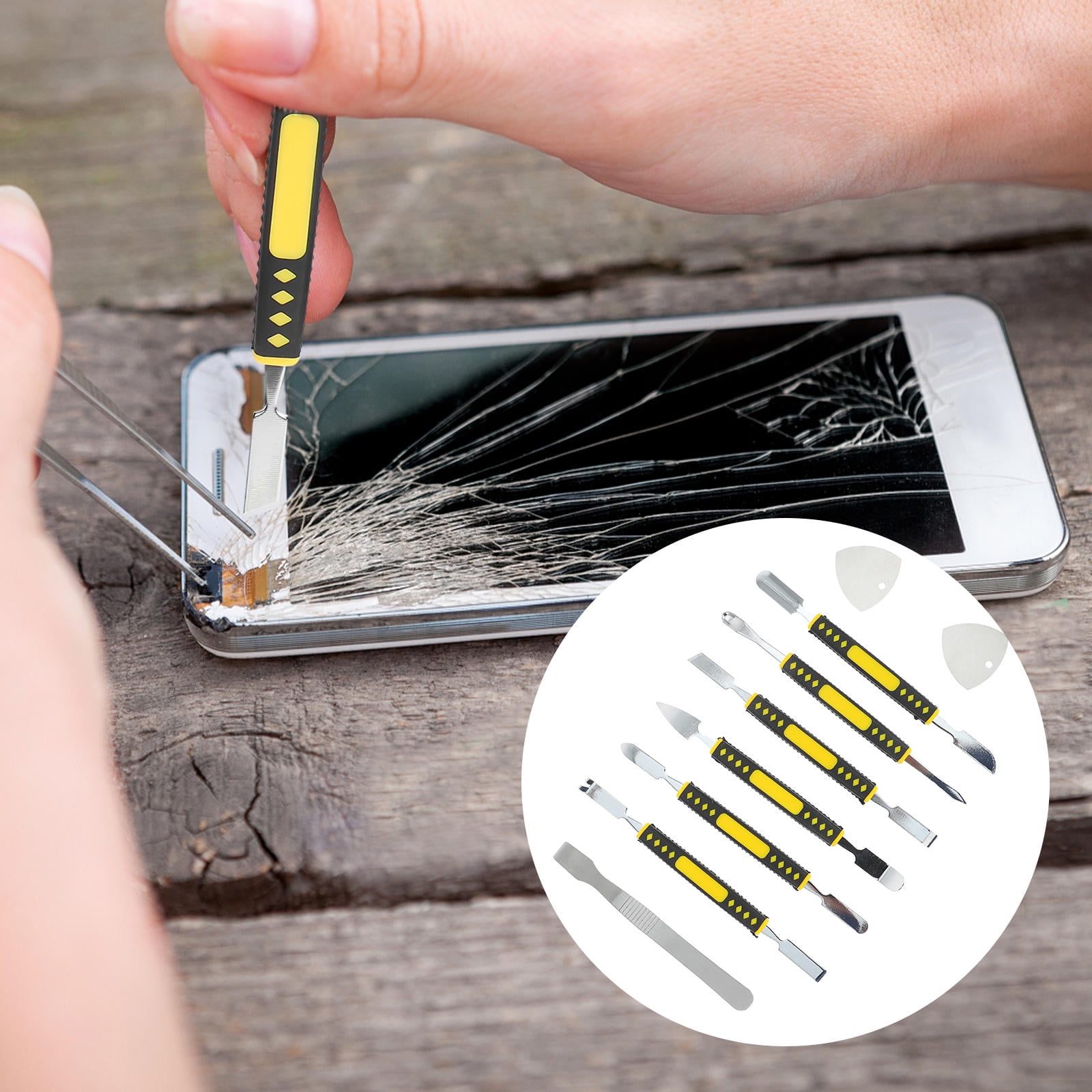 Masteelf Screen Disassembly Crowbar Computer Repair Tools 15X1CM Black ...