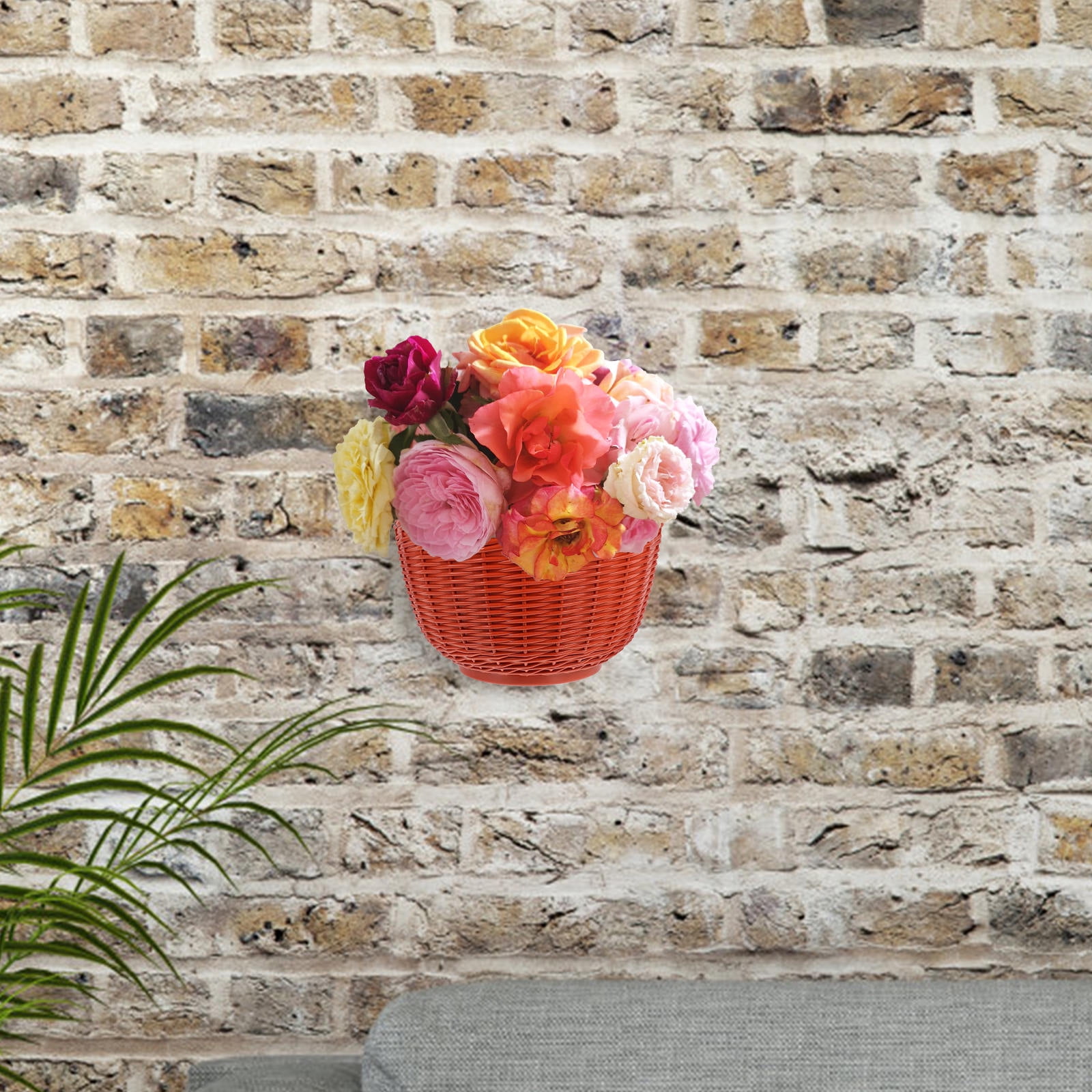 Masteelf Semicircle Hanging Planter Wall Mount Flowerpot Holder for ...