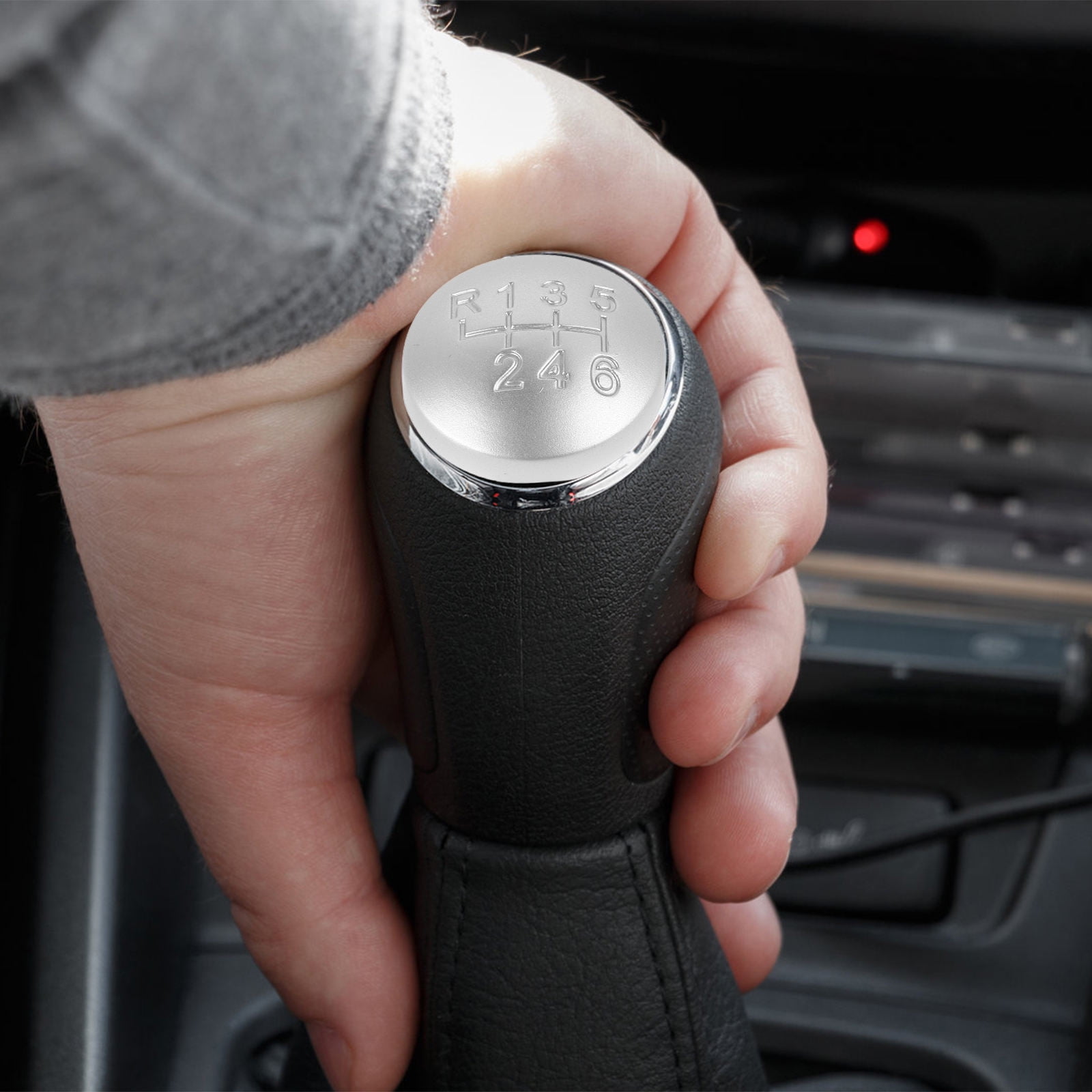 Masteelf Shift Knob Cover Car Shift Knob Cover Manual Gear Shifter Cap ...