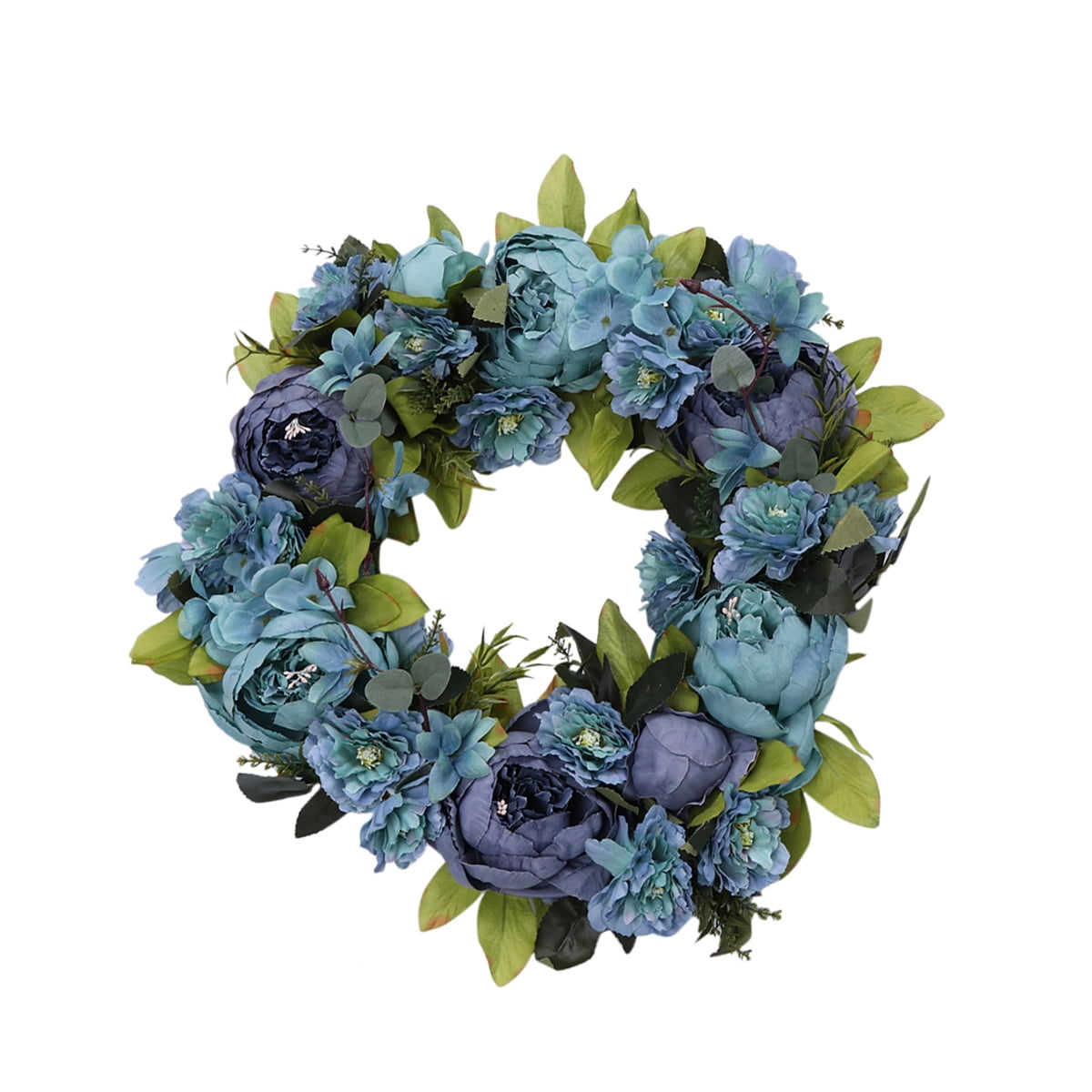 Masteelf Silk Hydrangeas Wedding Garland Wreaths Ornament Garlands Blue ...