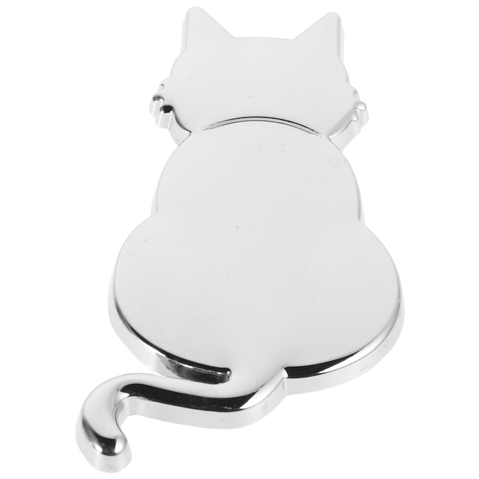 Masteelf Silver Animal Car Sticker 3D Metal Cat Car Badge Decal ...
