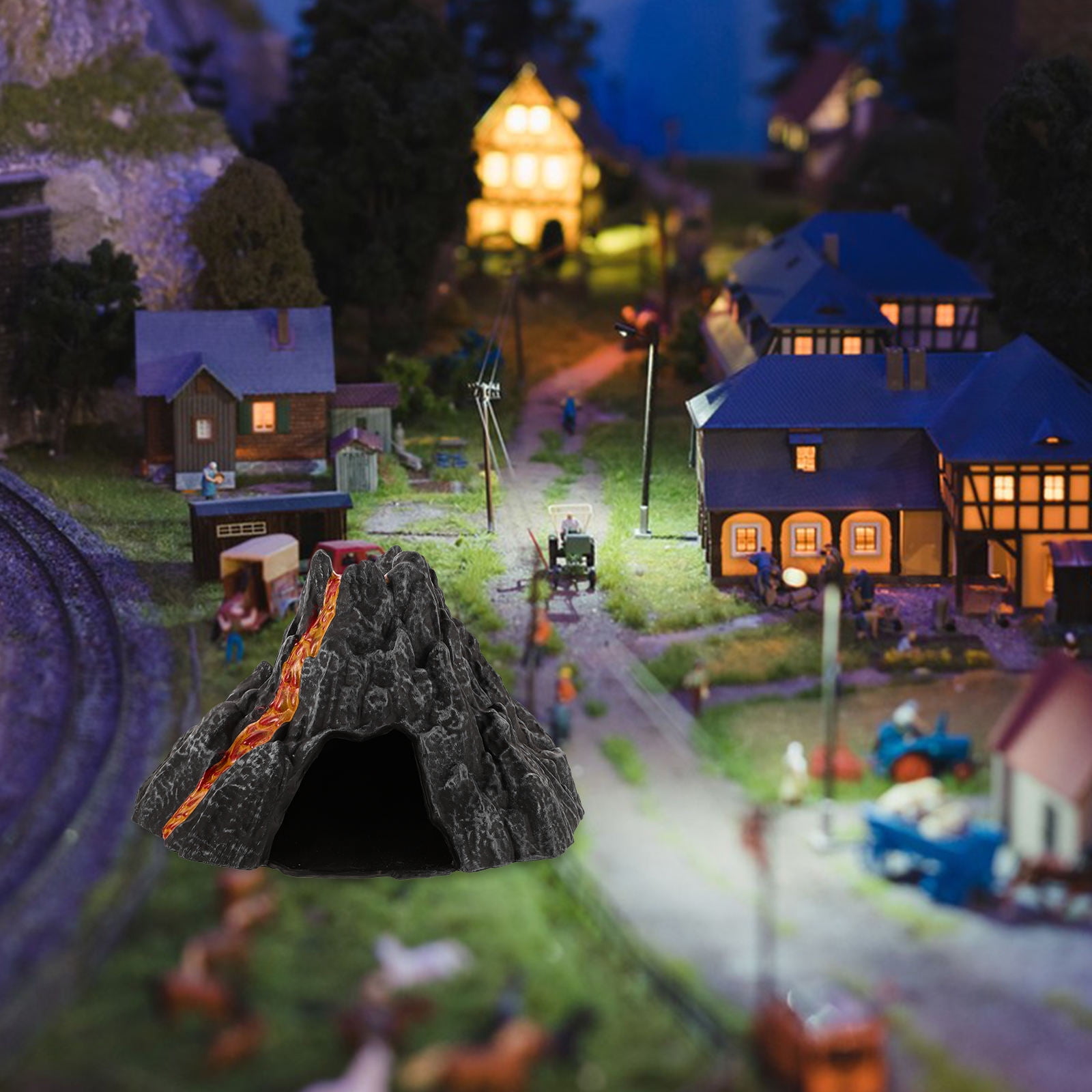 Masteelf Simulation Volcano Ornament Desktop Volcano Model Artificial ...