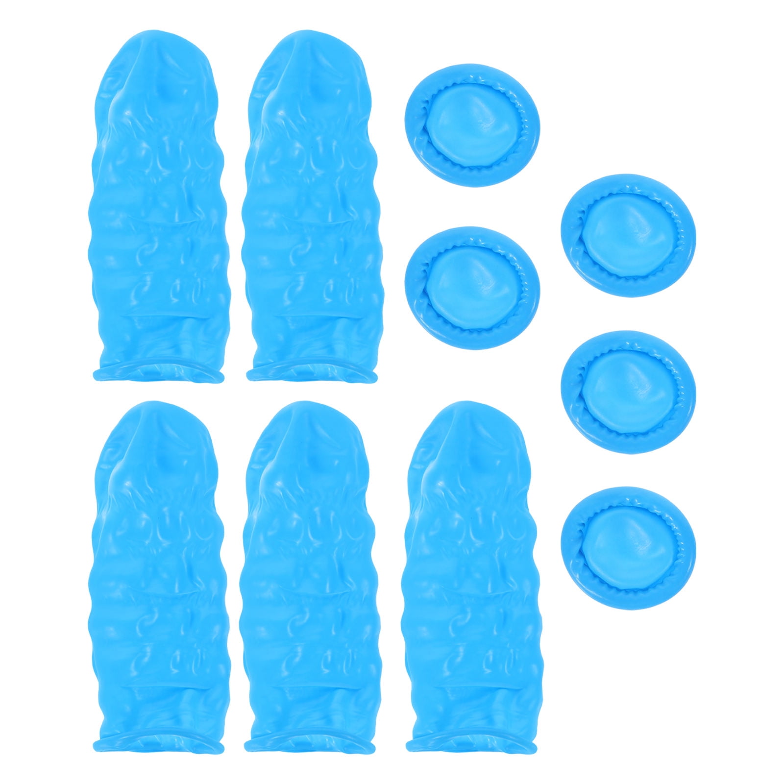 Masteelf Sky Blue Nitrile Finger Protectors Breathable WearResistant ...
