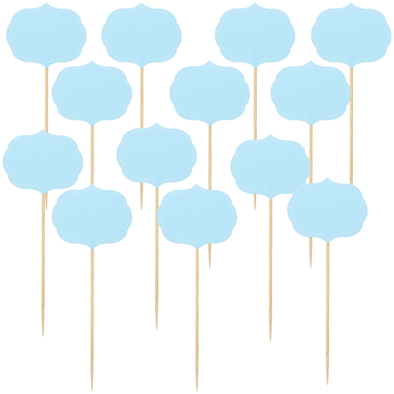 Masteelf Skyblue Paper Food Labels for Decor Unique Writable Chalkboard ...