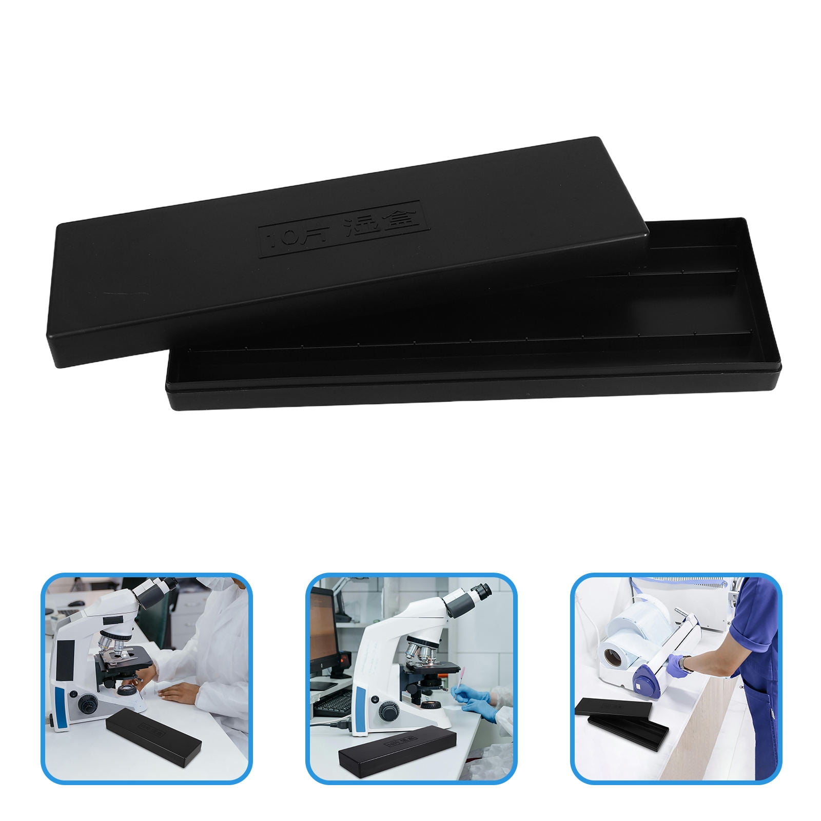 Masteelf Slide Humidifying Box Transparent Microscope Slide Case for ...