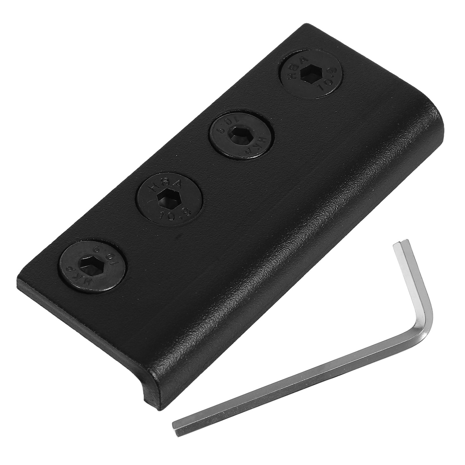 Masteelf Sliding Door Track Plate for Barn Door Hardware Black Flat ...