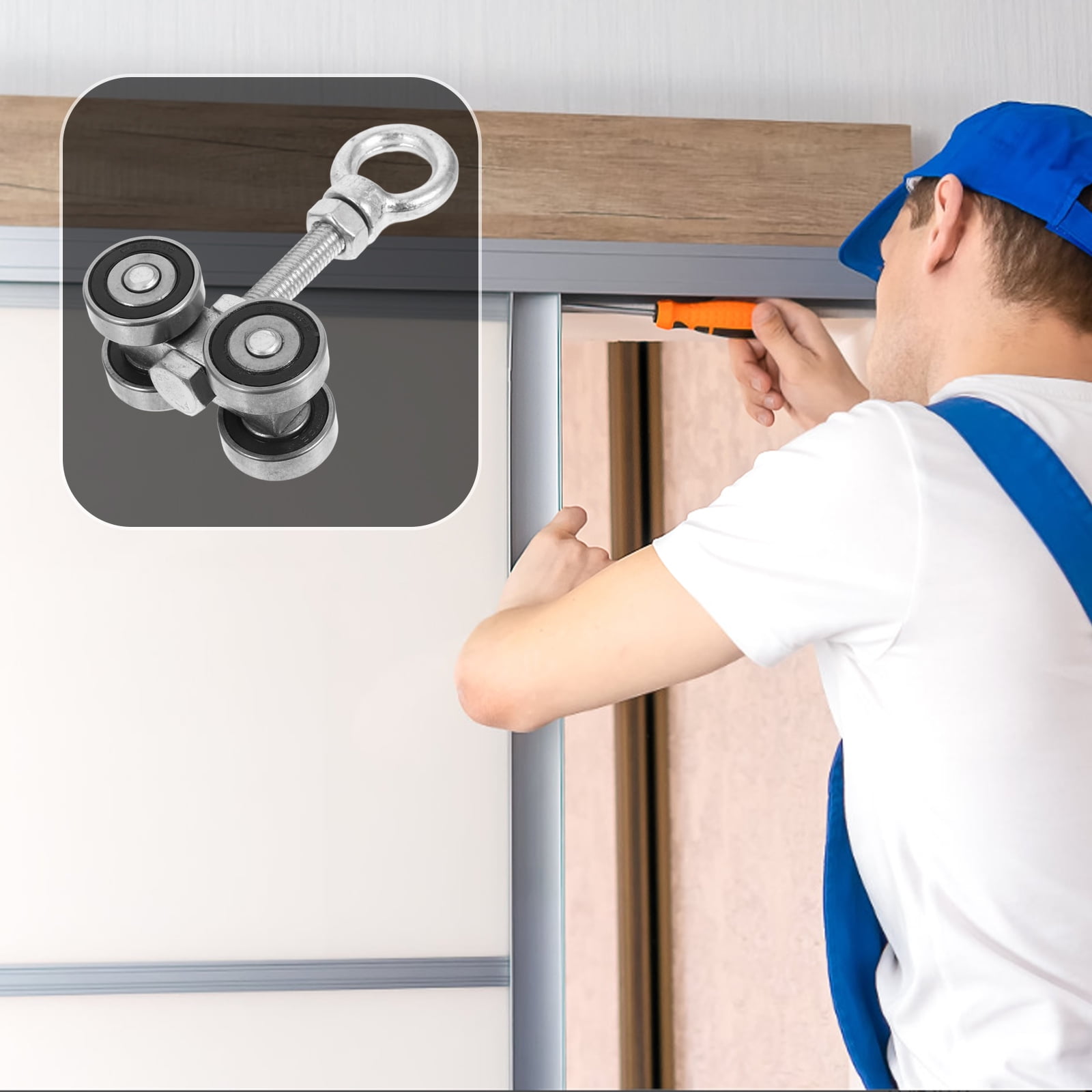 Masteelf Sliding Gate Roller Heavy Duty Trolley Assembly For Strut ...