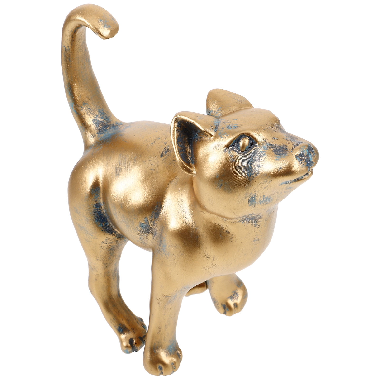 Masteelf Small Cat Figurine Resin Cat Statue Decorative Cat Statue Cat ...